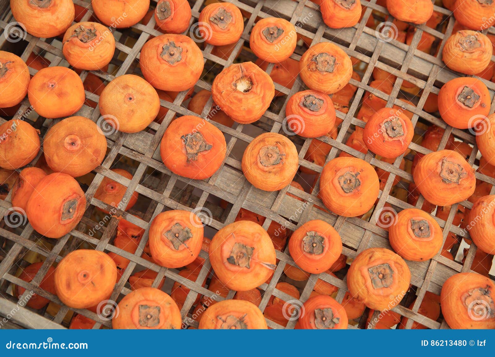 Drying persimmon fruits stock photo. Image of rural, persimmon - 86213480