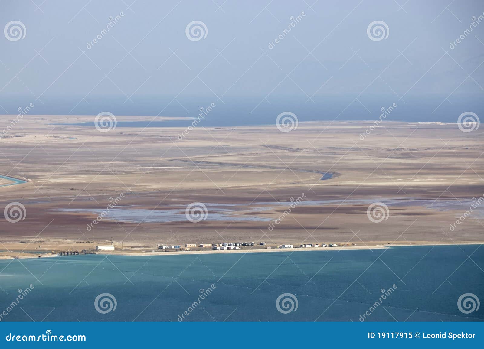 Drying up of Dead Sea. stock image. Image of famous, slope - 19117915