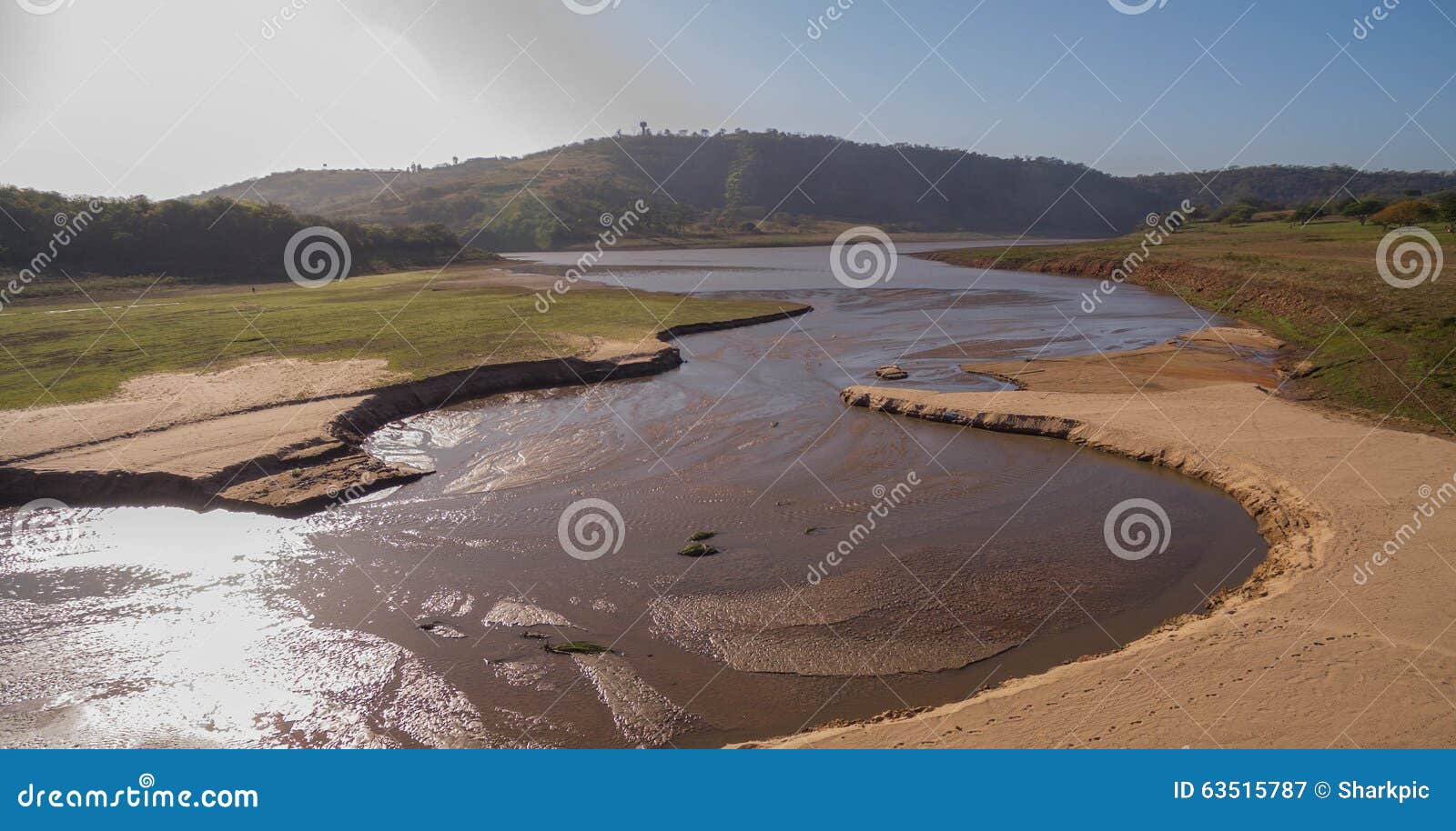 Drying Up River stock image. Image of drone, drying, hazelmere - 63515787