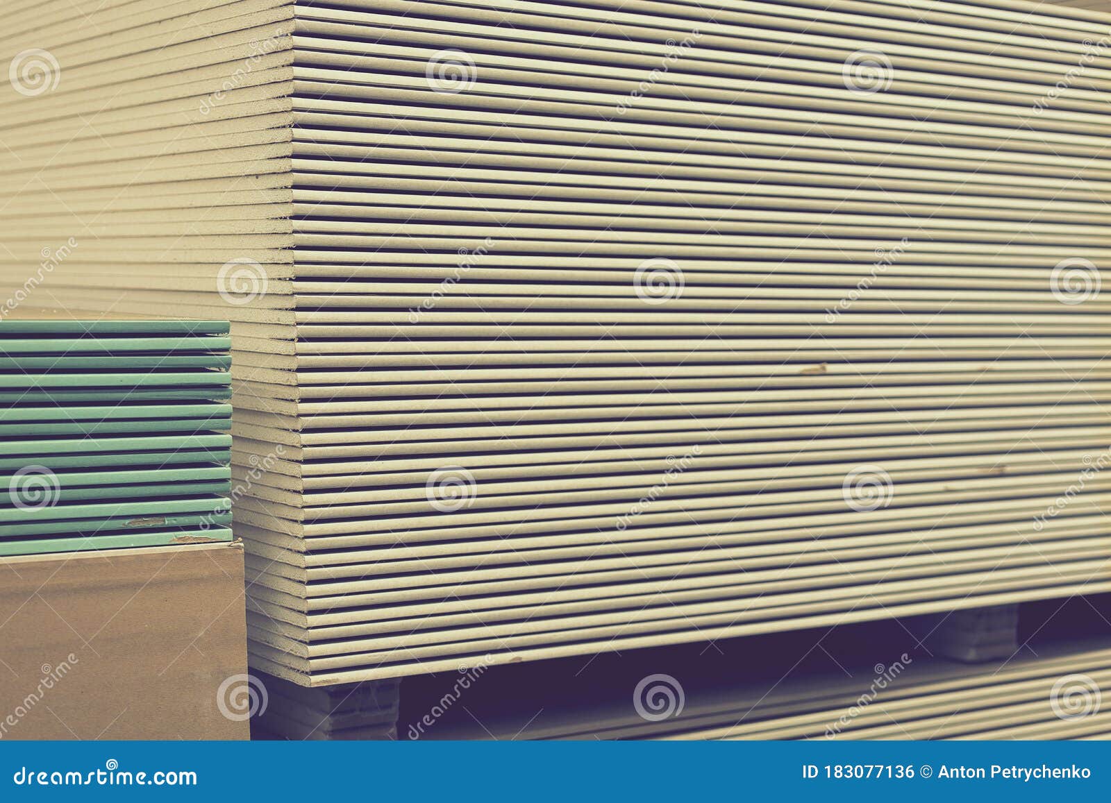 Drywall in a Hardware Store. Drywall Sheets for Repair and Construction ...