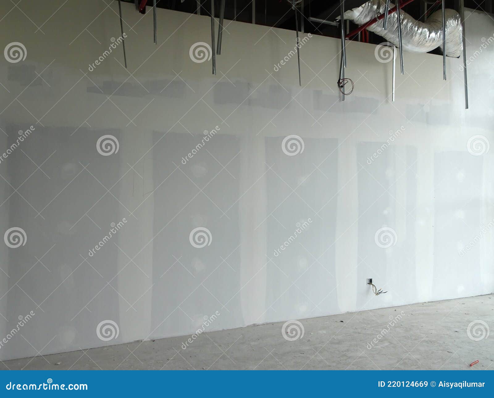Drywall Installation Work in Progress by Construction Workers at the ...