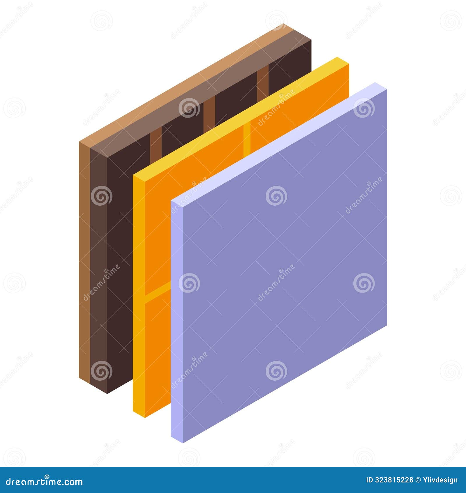 Drywall Installing Representing Building Construction Material Stock ...