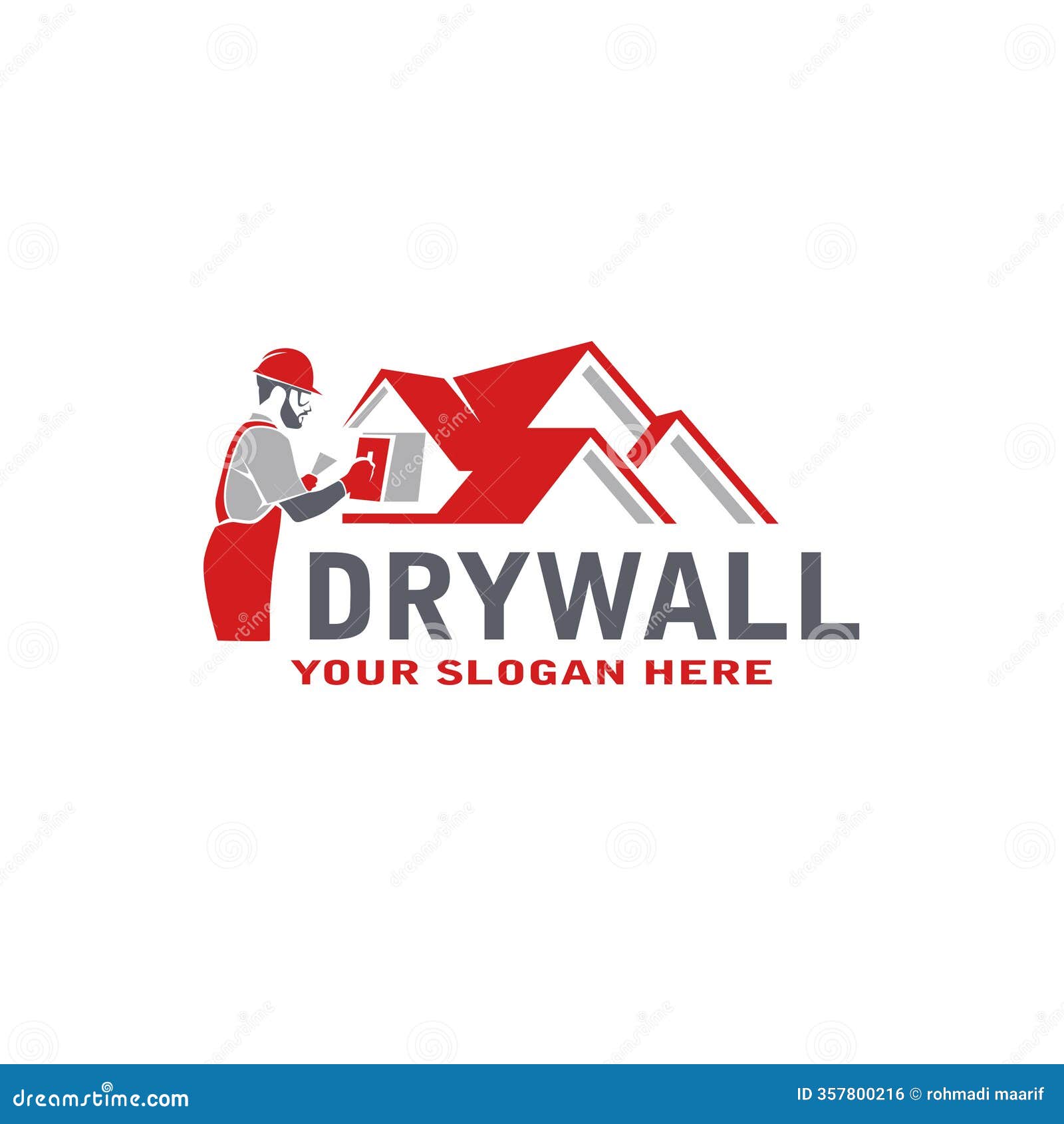 Drywall Service Solution Logo Vector Stock Illustration - Illustration ...