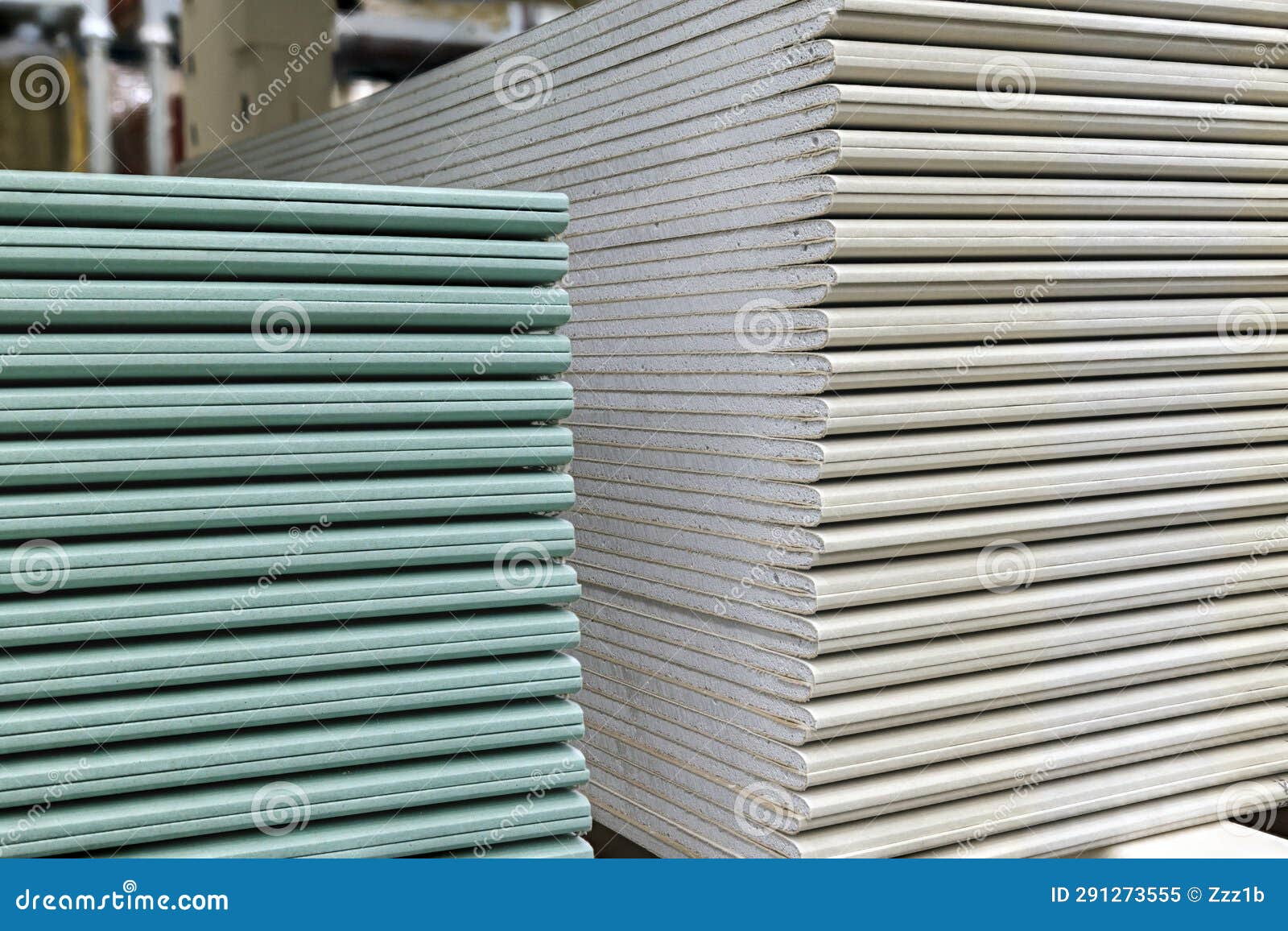 Drywall Sheets Stacks. Plasterboard Sheets are Stacked on Top of Each ...