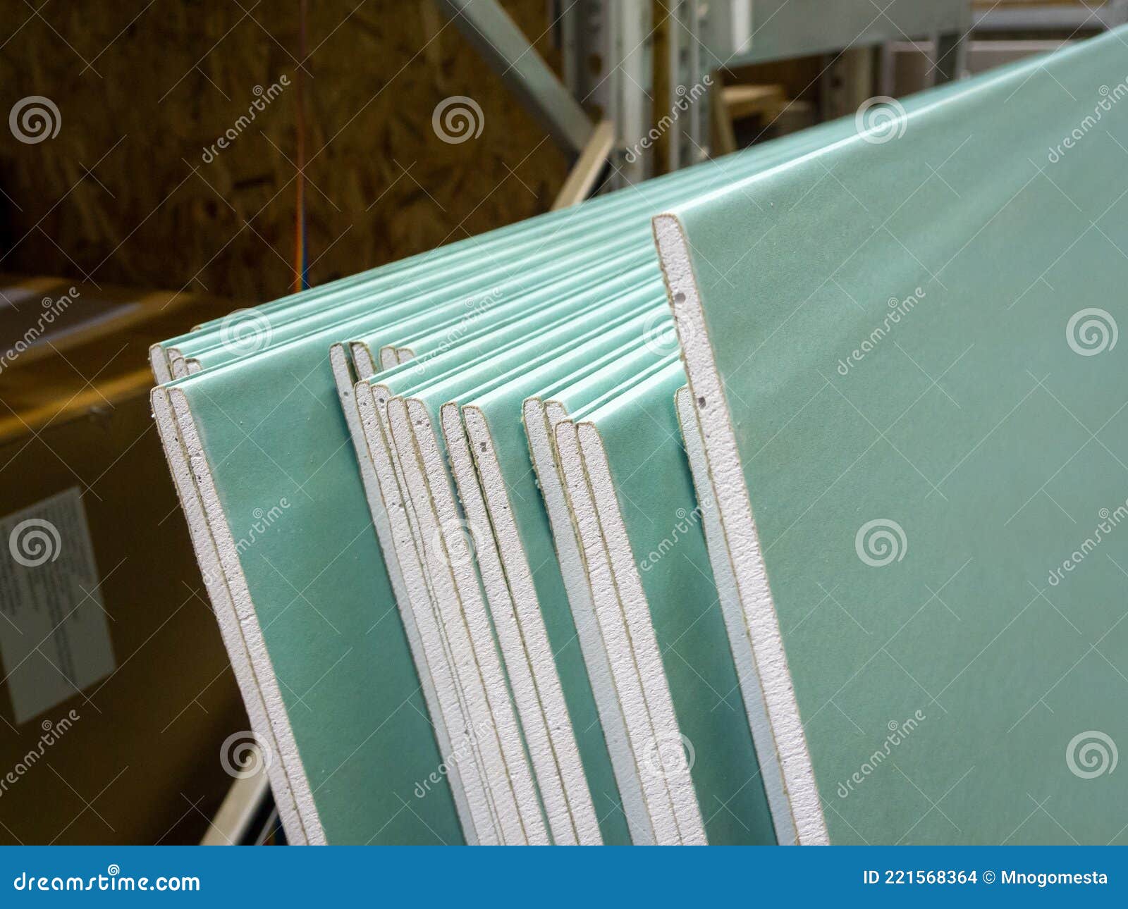 Drywall Stack in a Hardware Store. Construction Material Stock Photo ...