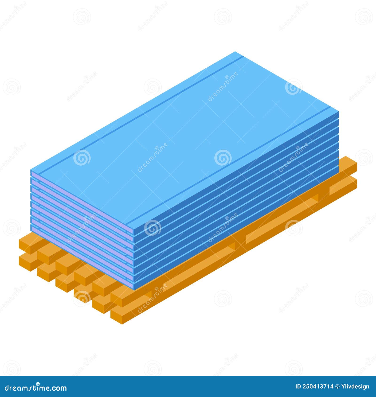 Stack Of Gypsum Boards Royalty-Free Cartoon | CartoonDealer.com #95238227
