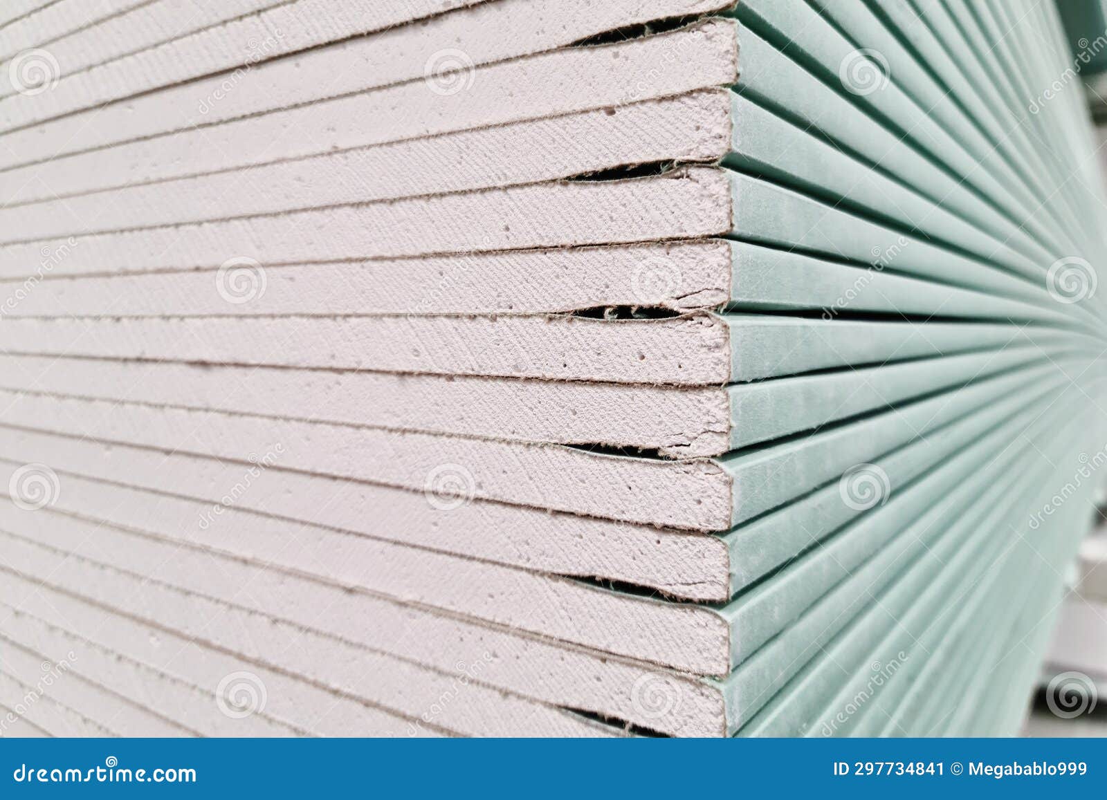 Drywall Stacked in Stacks at a Hardware Store, Close Up Stock Image ...