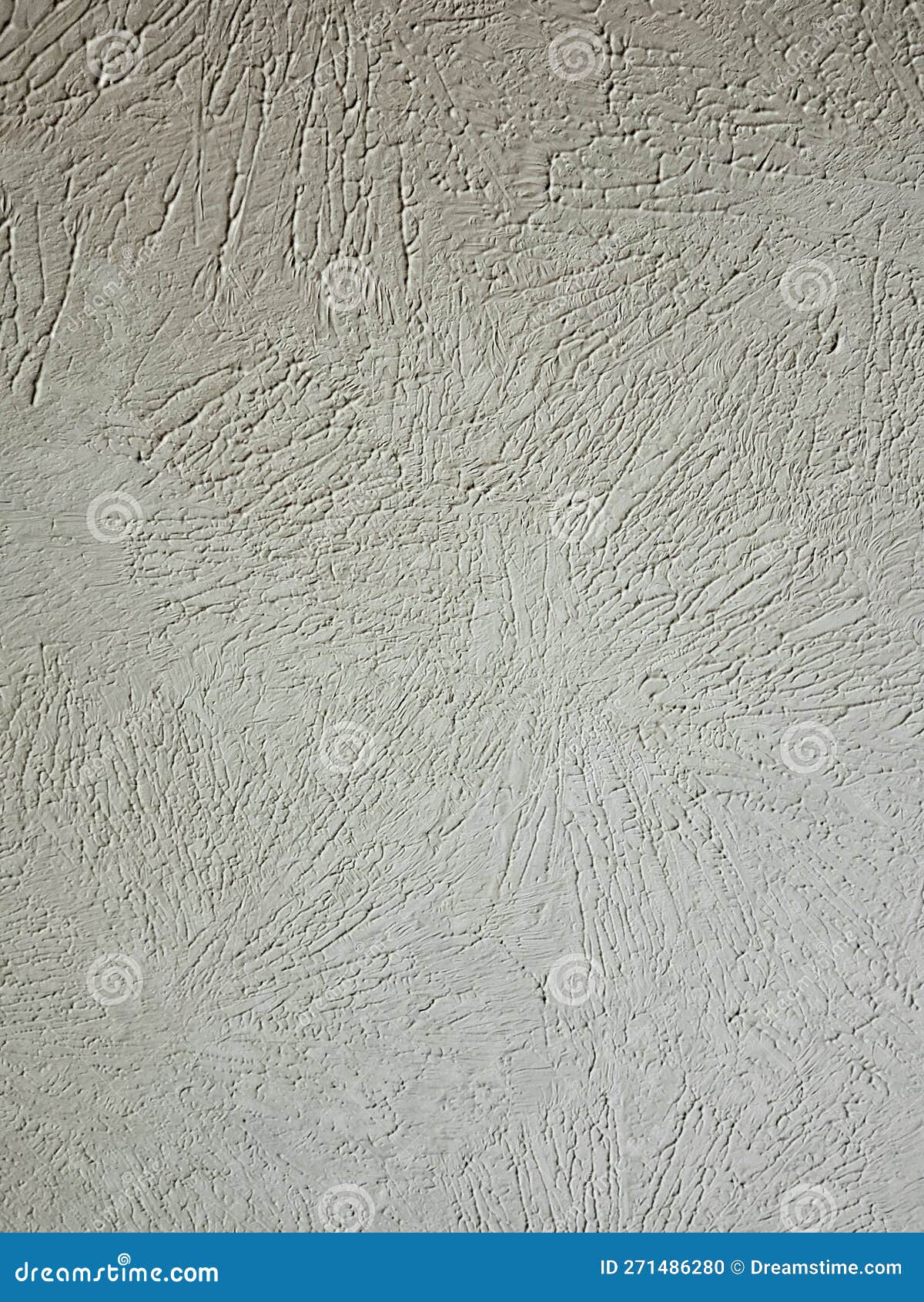 Drywall Texture on Ceiling. Slap Stick or Crows Feet Design Stock Photo ...