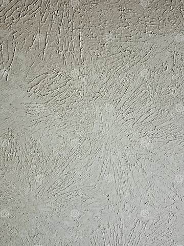 Drywall Texture on Ceiling. Slap Stick or Crows Feet Design Stock Photo ...