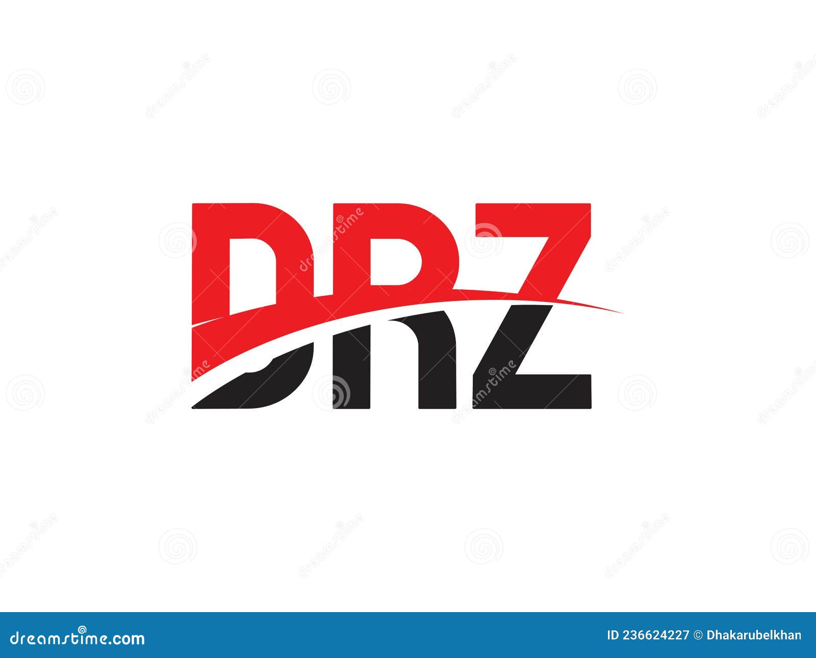 DRZ Letter Initial Logo Design Vector Illustration Stock Vector ...