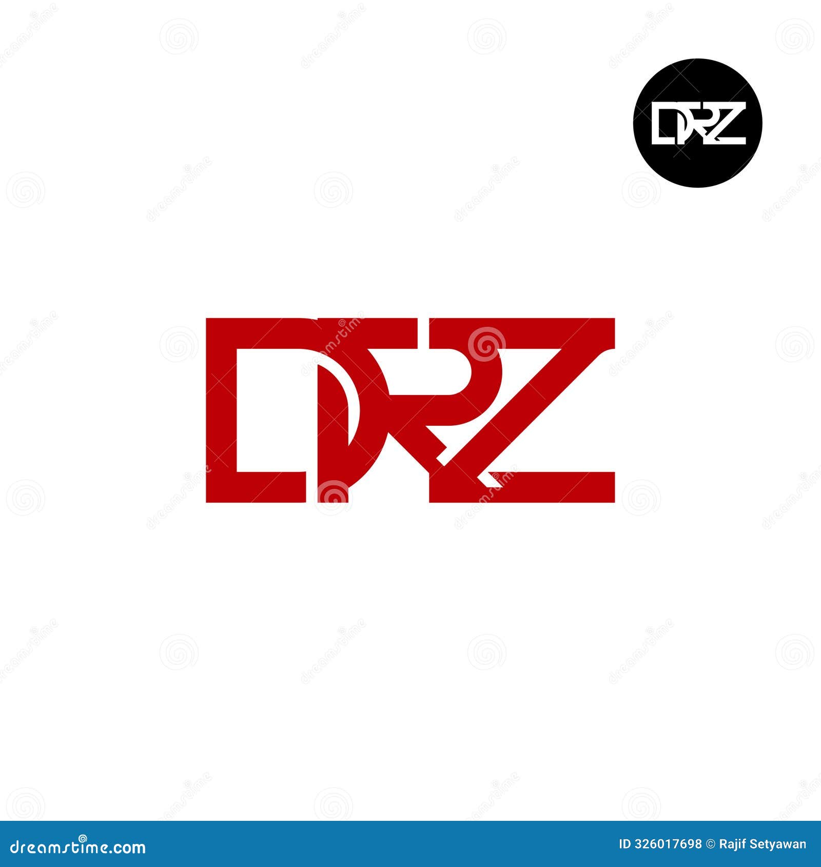 DRZ Logo Letter Monogram Design Stock Vector - Illustration of design ...
