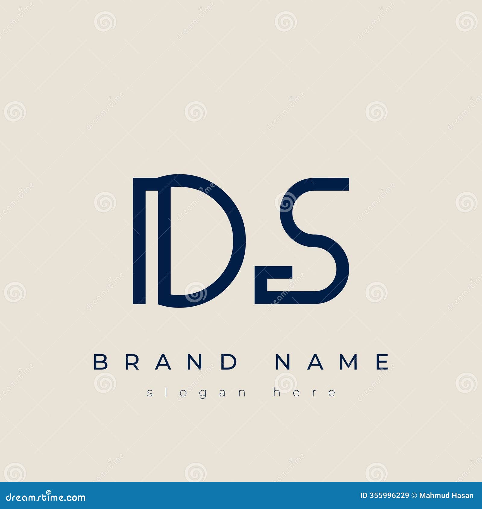 DS Alphabet Letter Icon Logo Stock Vector - Illustration of minimal ...