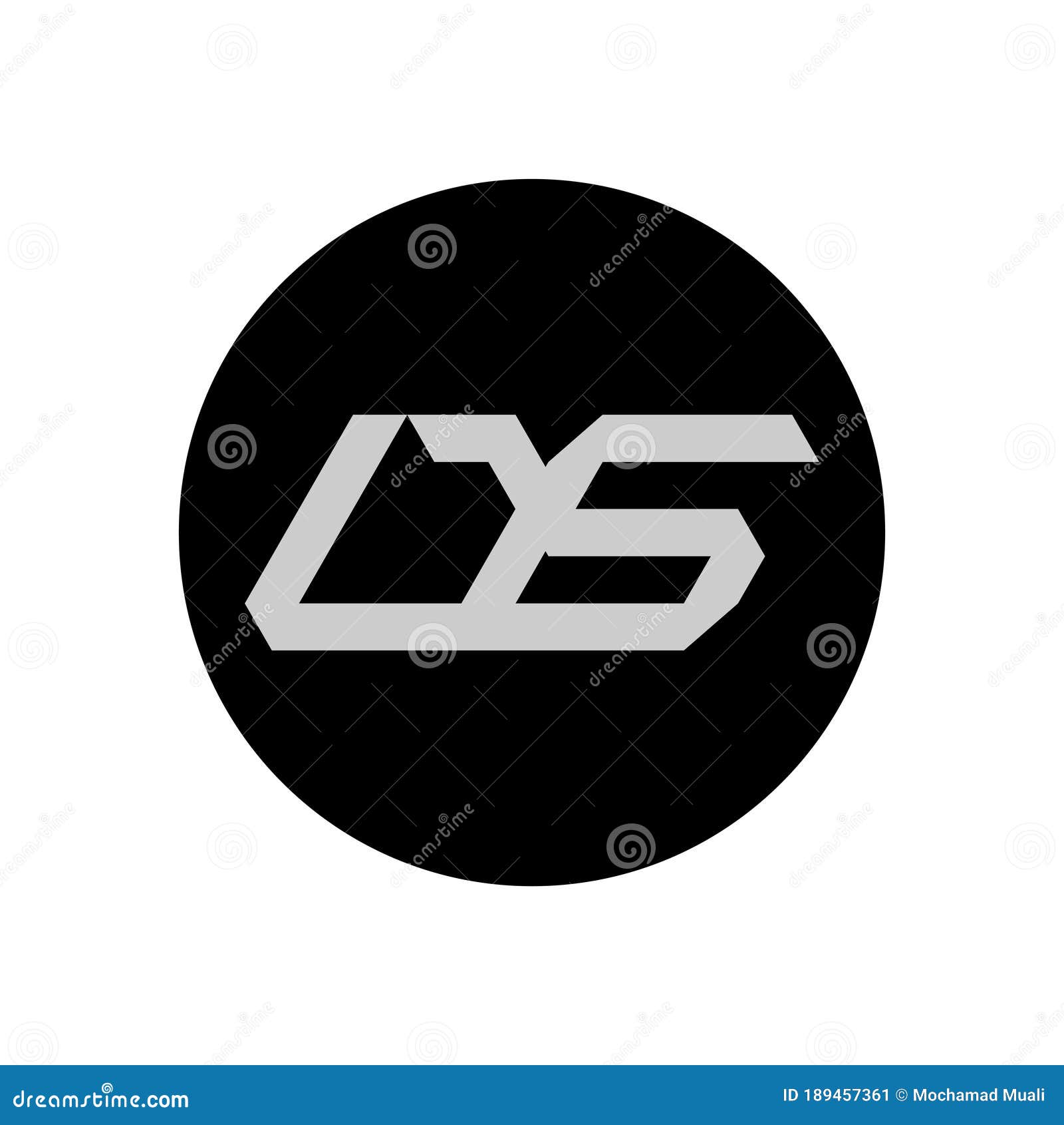 DS Letter Logo Design with Simple Style Stock Vector - Illustration of ...