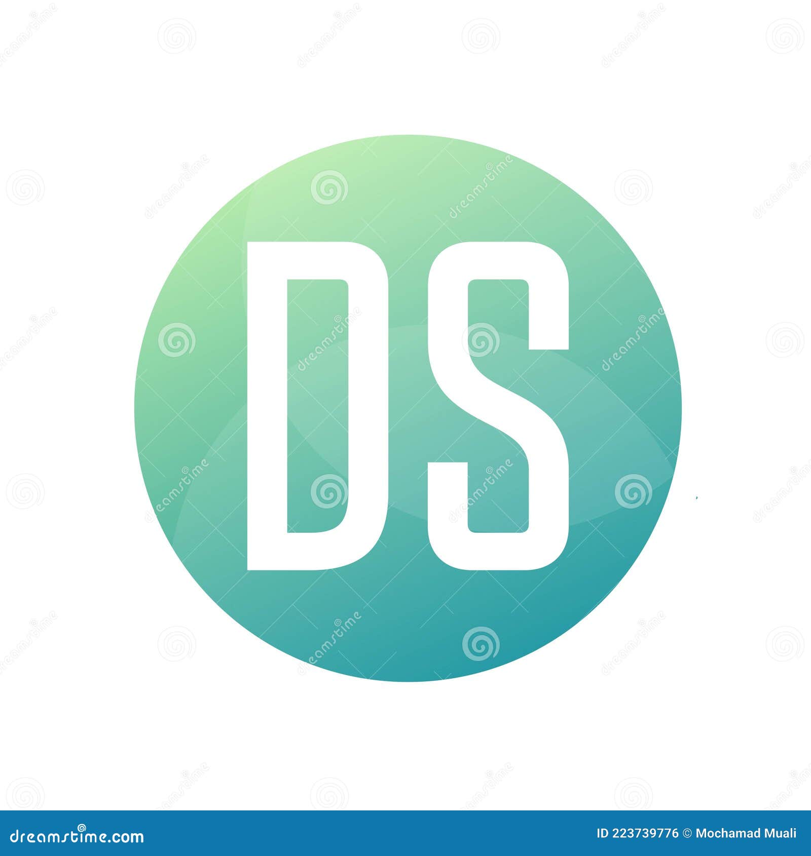 DS Letter Logo Design with Simple Style Stock Vector - Illustration of ...