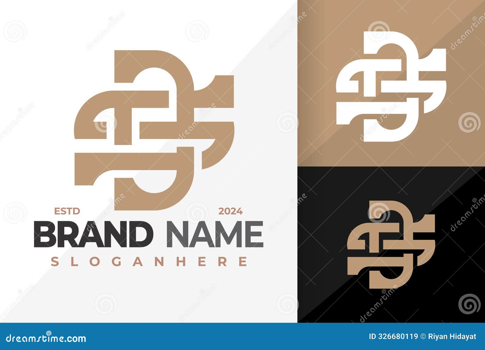 DS Letter Monogram Logo Design Vector Symbol Icon Illustration Stock ...