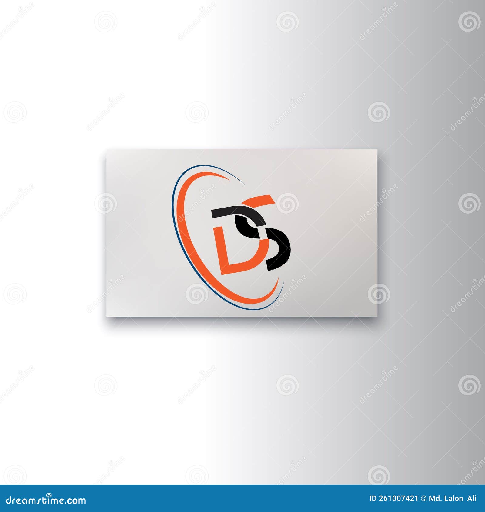 DS Text Logo Design stock vector. Illustration of signage - 261007421