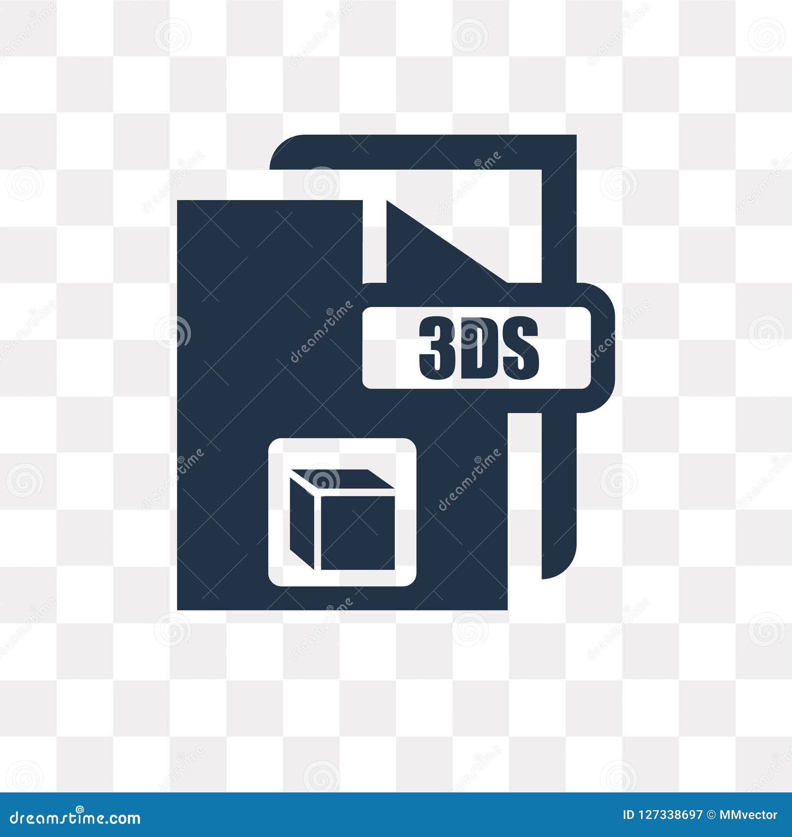 3ds Vector Icon Isolated On Transparent Background, 3ds Transpa ...