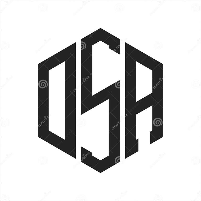 DSA Logo Design. Initial Letter DSA Monogram Logo Using Hexagon Shape ...