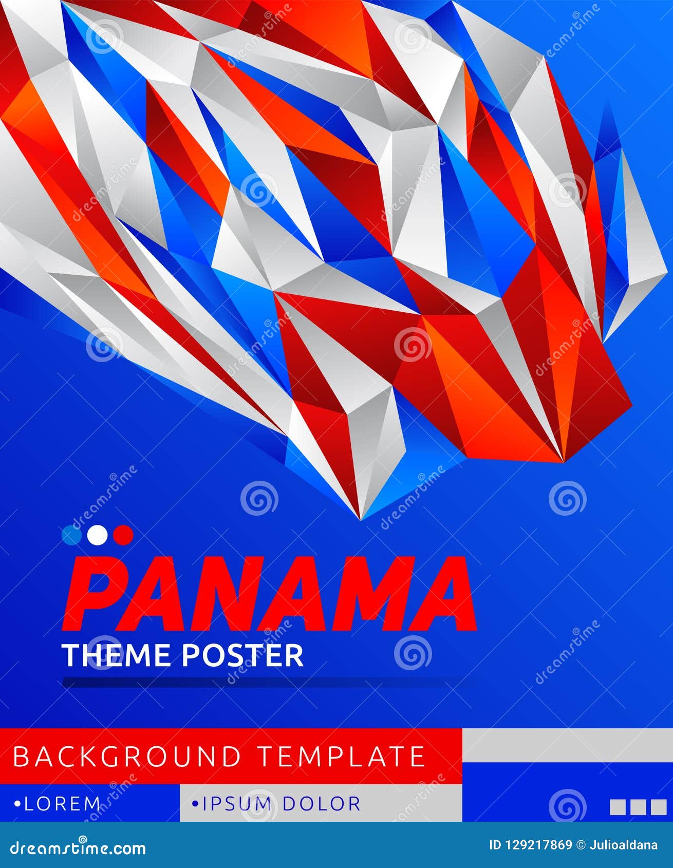 Panama Theme Modern Poster, Vector Template Illustration, Panamanian ...