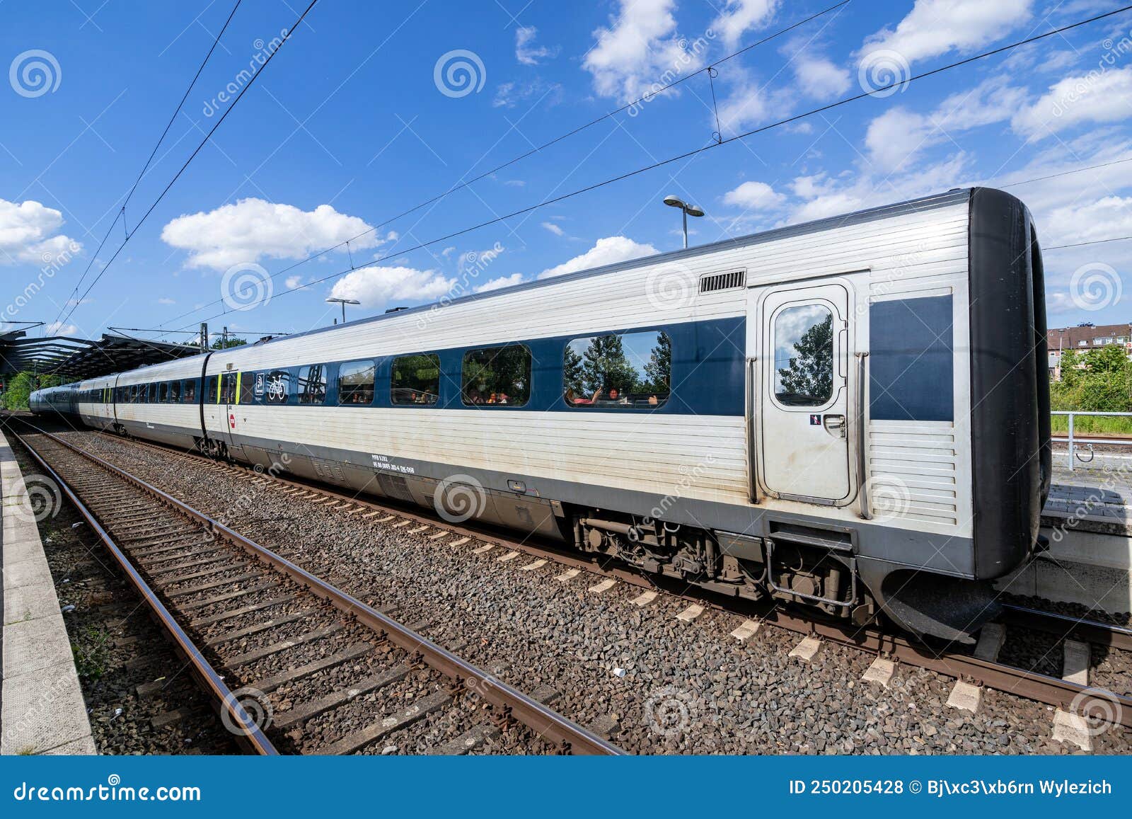 DSB train editorial stock photo. Image of city, station - 250205428