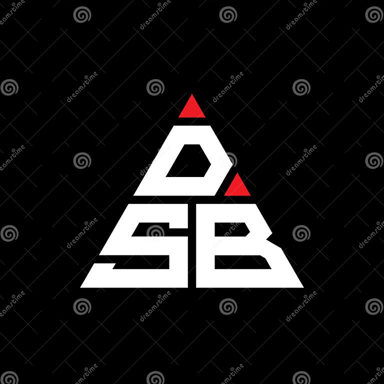 DSB Triangle Letter Logo Design with Triangle Shape. DSB Triangle Logo ...