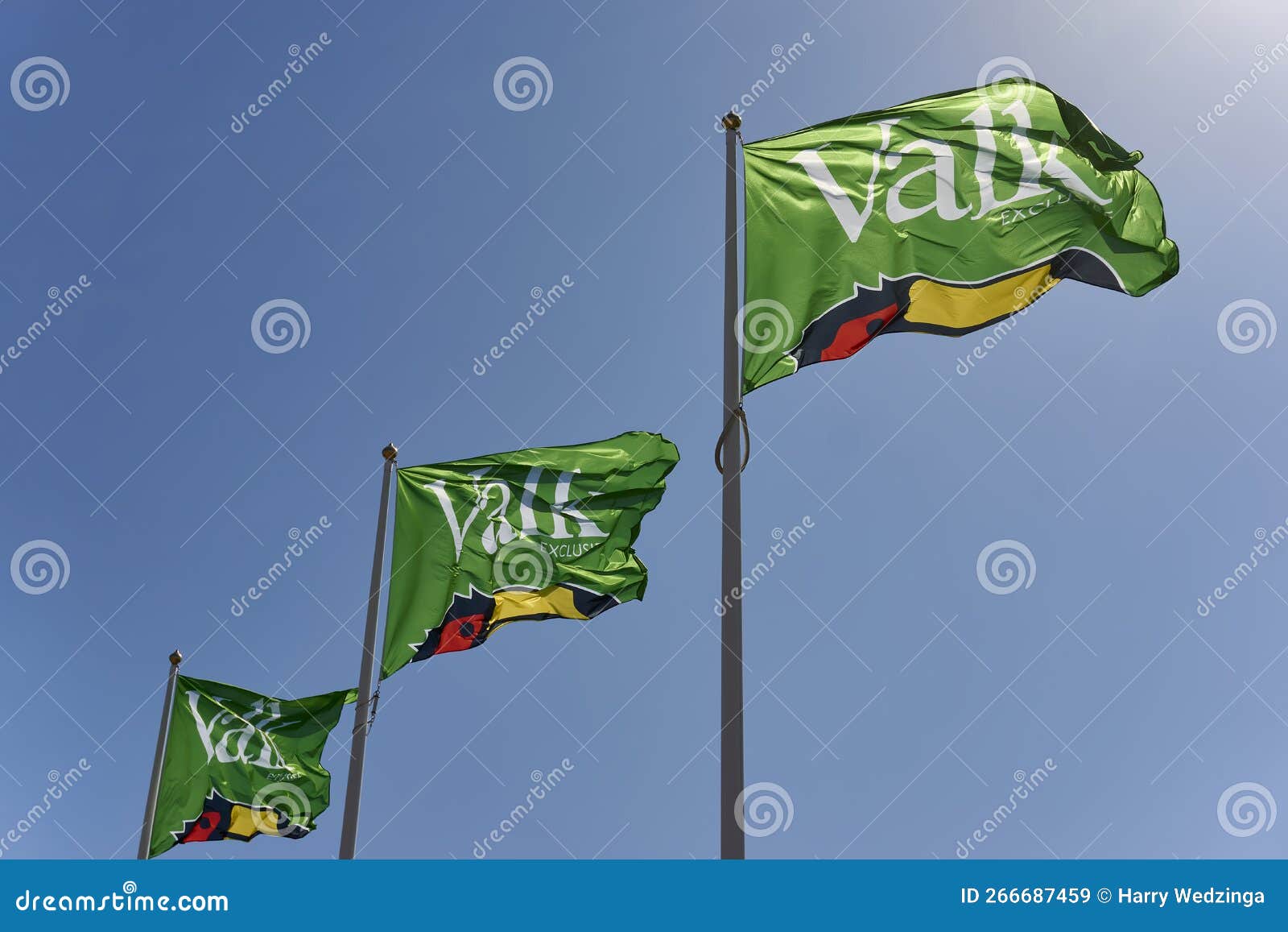 Dutch Hotel Chain Van Der Valk Flags with Its Toucan Logo Editorial ...