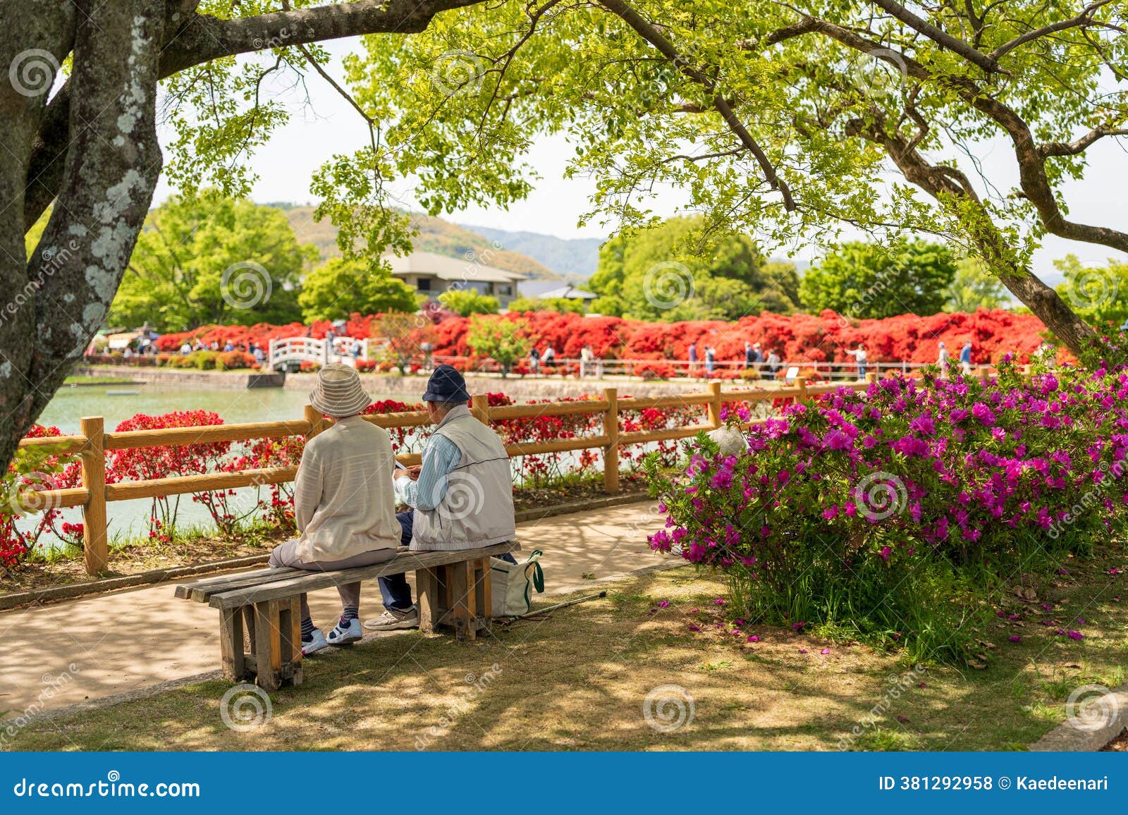 People Sit On A Bench Near A Residential Building, Buildings From ...