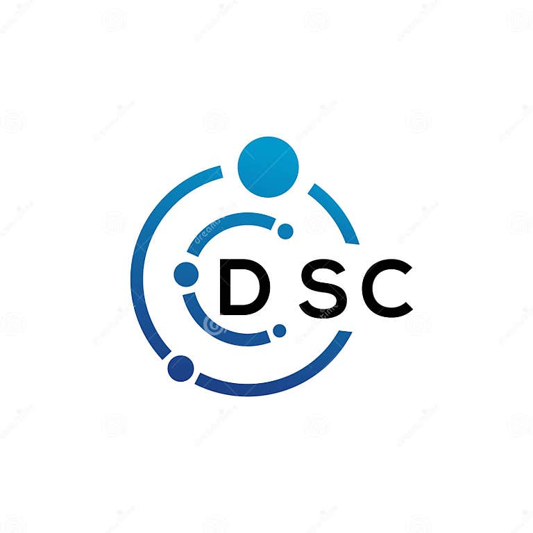 DSC Letter Logo Design on White Background. DSC Creative Initials ...