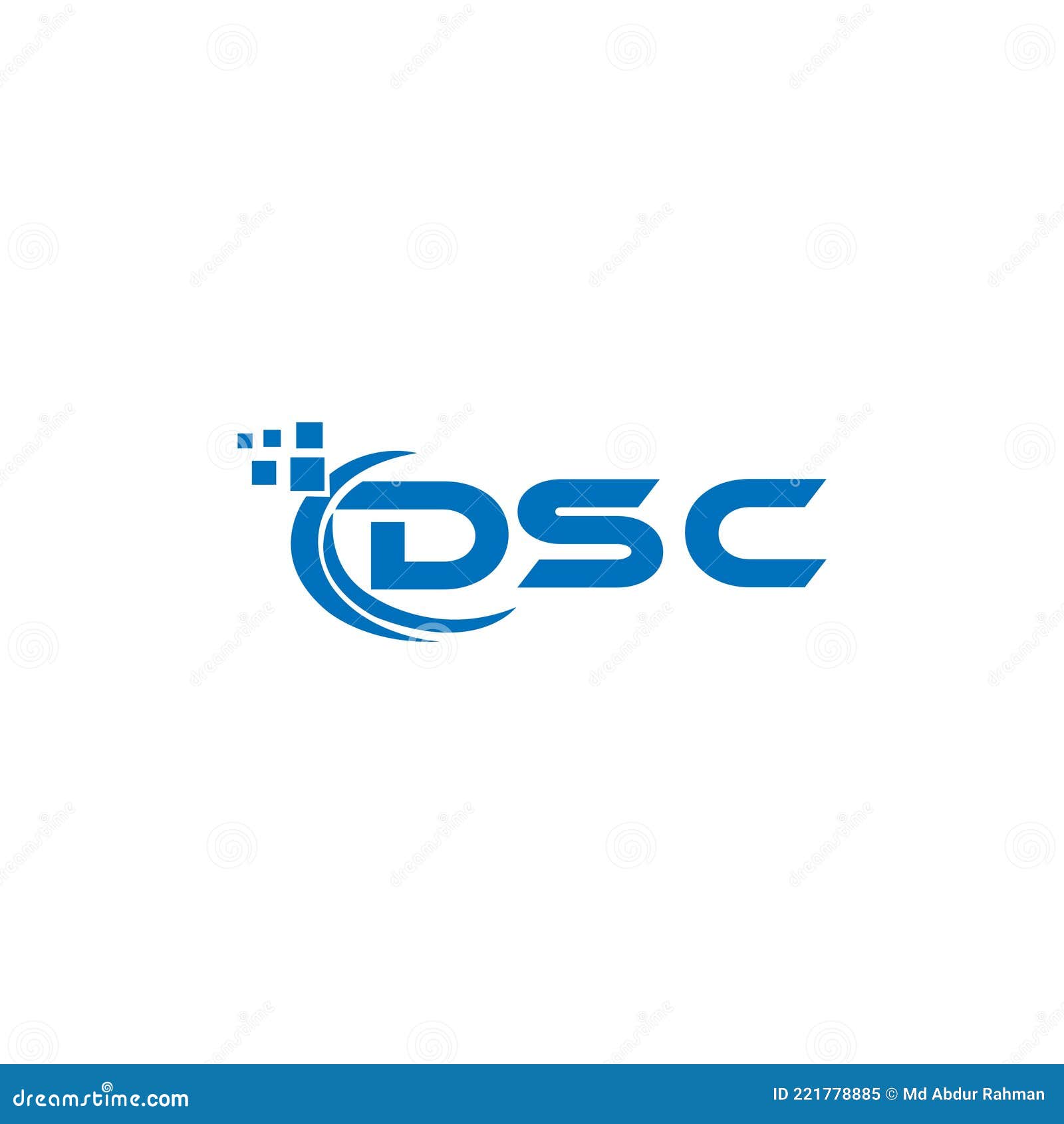 DSC Letter Logo Design on White Background. DSC Creative Initials ...