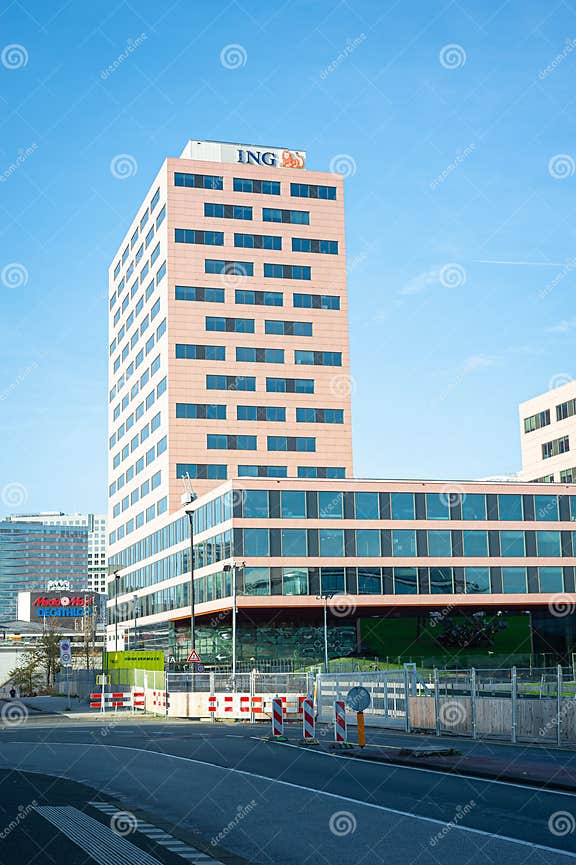 Retail Headquarters of ING Bank in Acanthus Building in Amsterdam ...