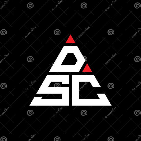 DSC Triangle Letter Logo Design with Triangle Shape. DSC Triangle Logo ...