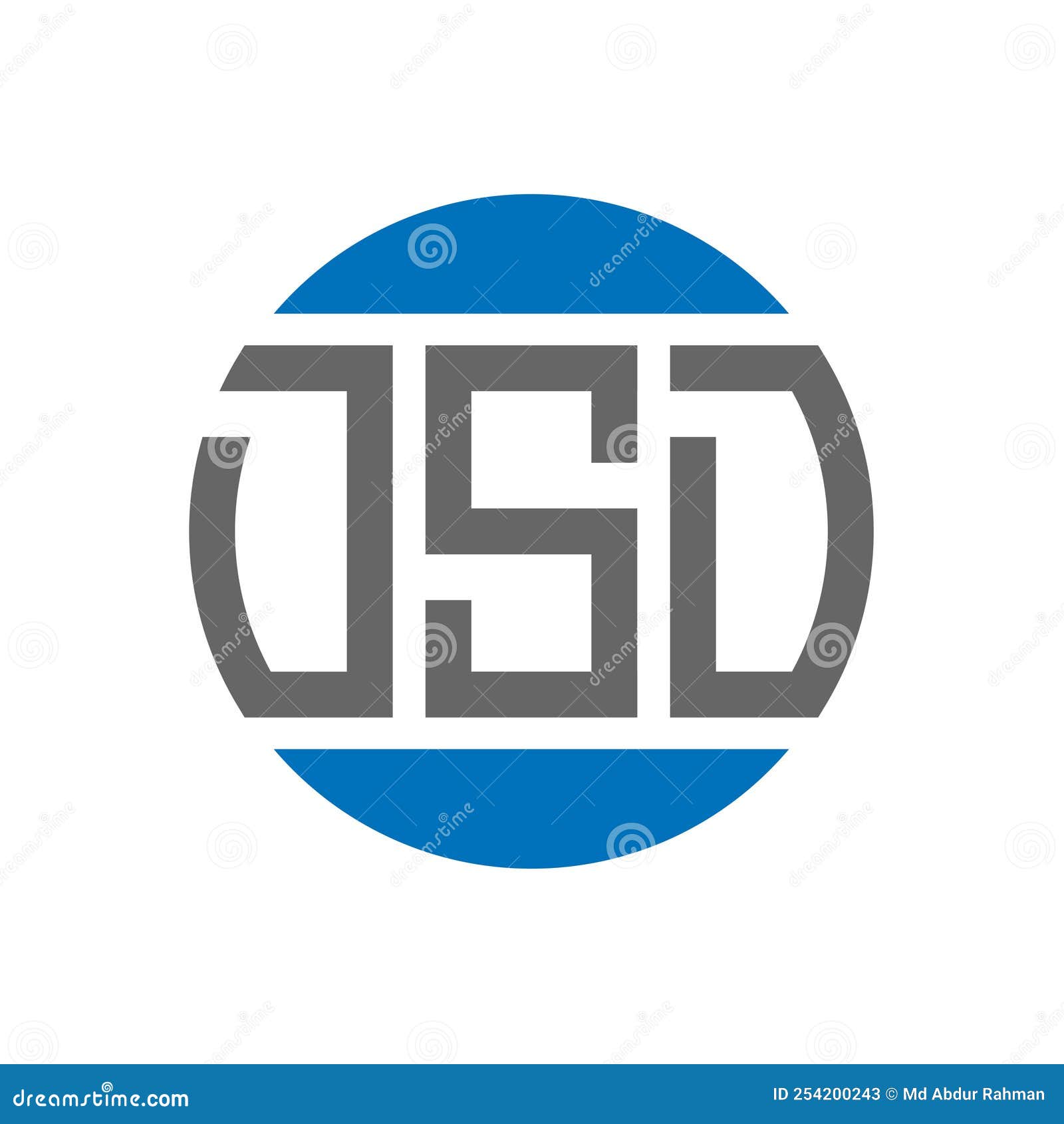 DSD Letter Logo Design on White Background. DSD Creative Initials ...