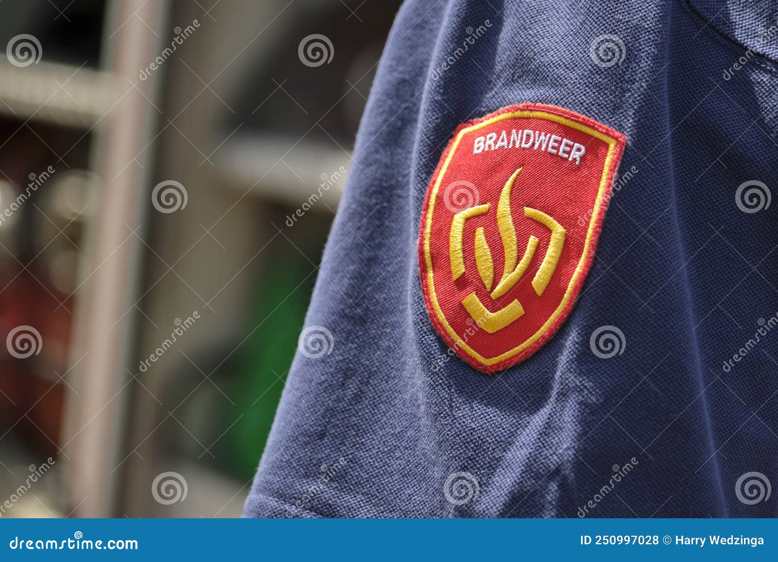 Brandweer Sign Logo Red Letters, A Fire Station Editorial Image ...