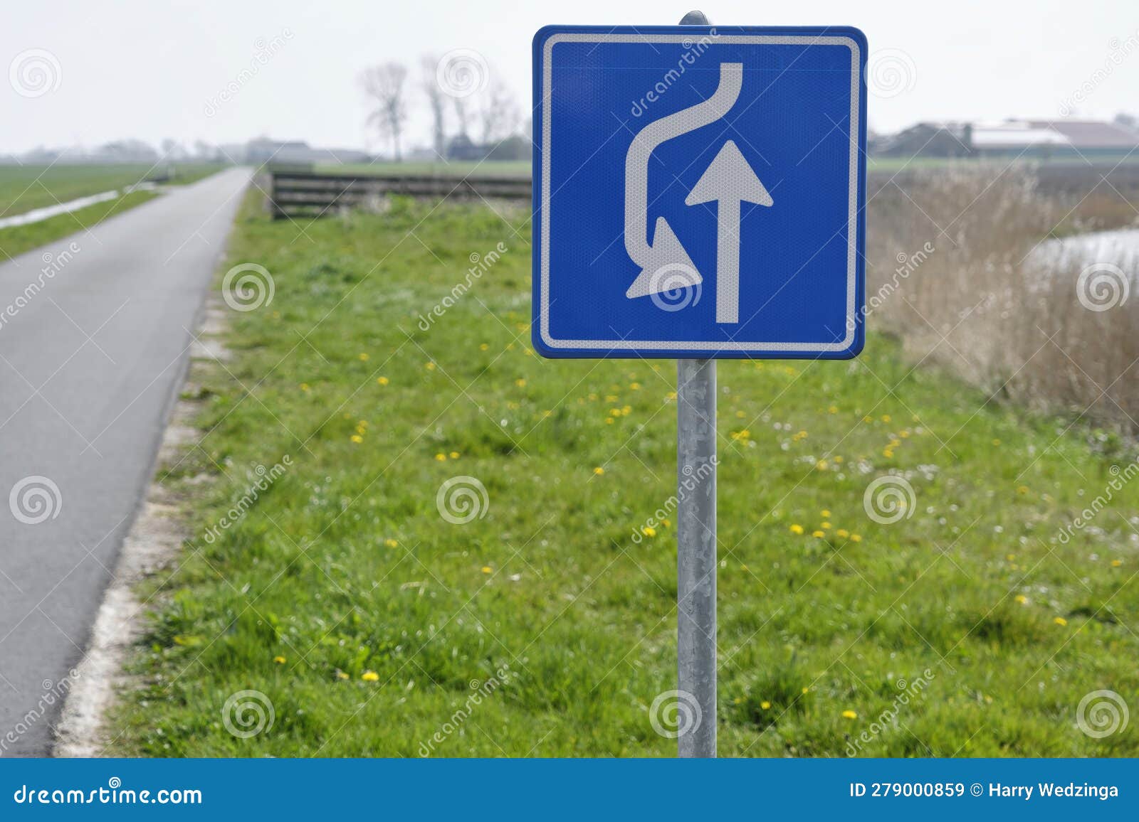 Sign with Instructions for Passing Traffic Stock Image - Image of icon ...