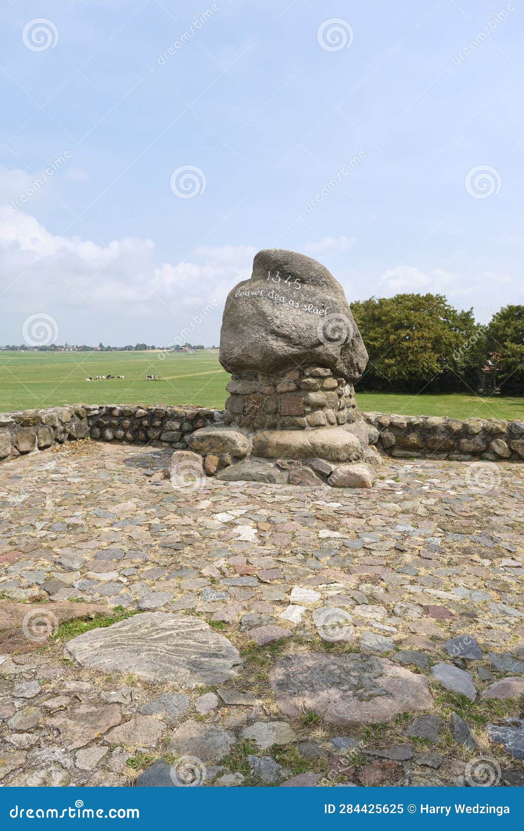 Memorial To the Battle of Warns in 1345 in Friesland the Netherlands ...