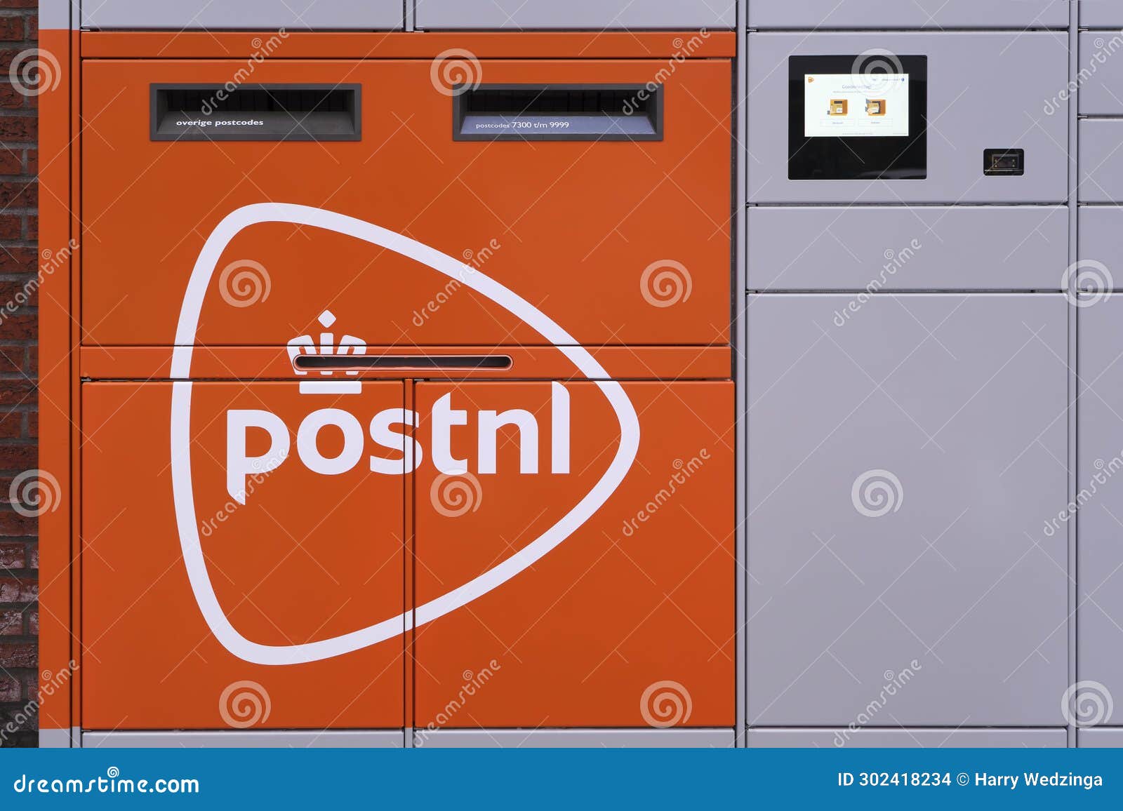PostNL Automatic Package Pickup and Deliver Point Editorial Stock Image ...