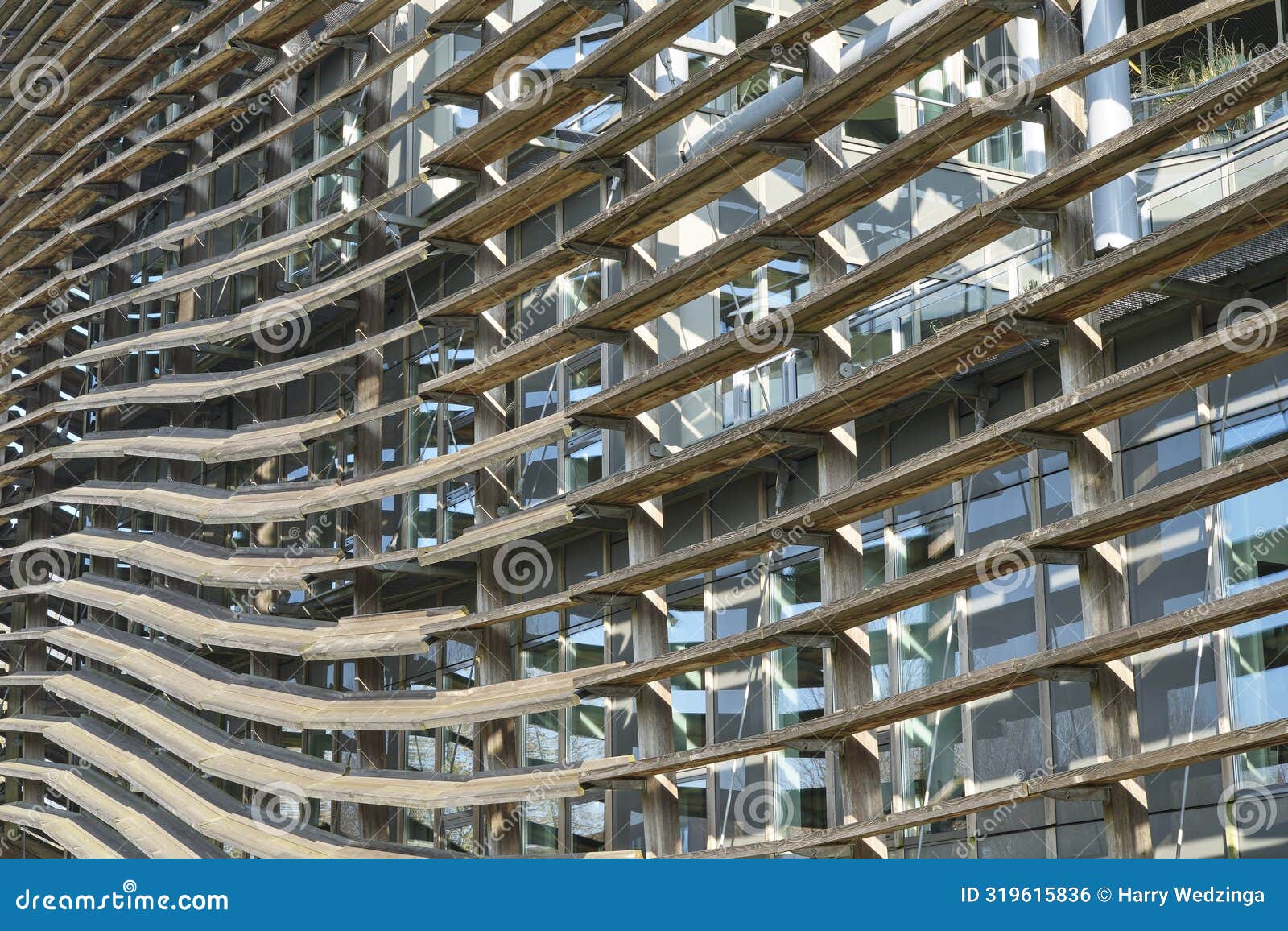 Wetsus Water Technology Building with Wooden Sun Blinds N Leeuwarden ...