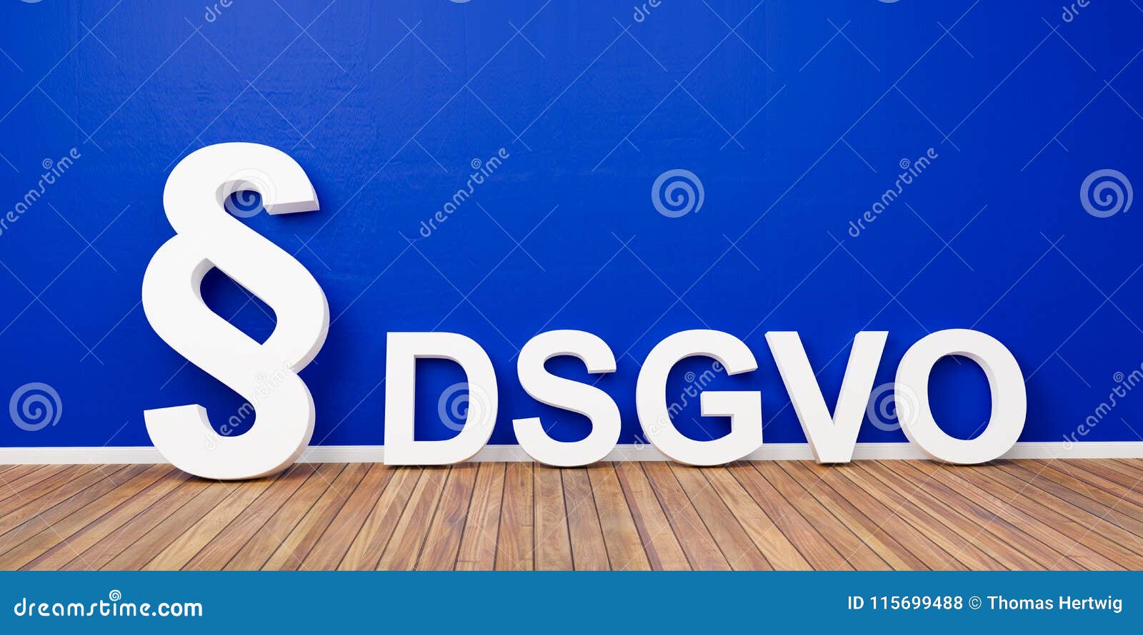 DSGVO Basic Data Protection Regulation Concept with Paragraph Symbol on ...