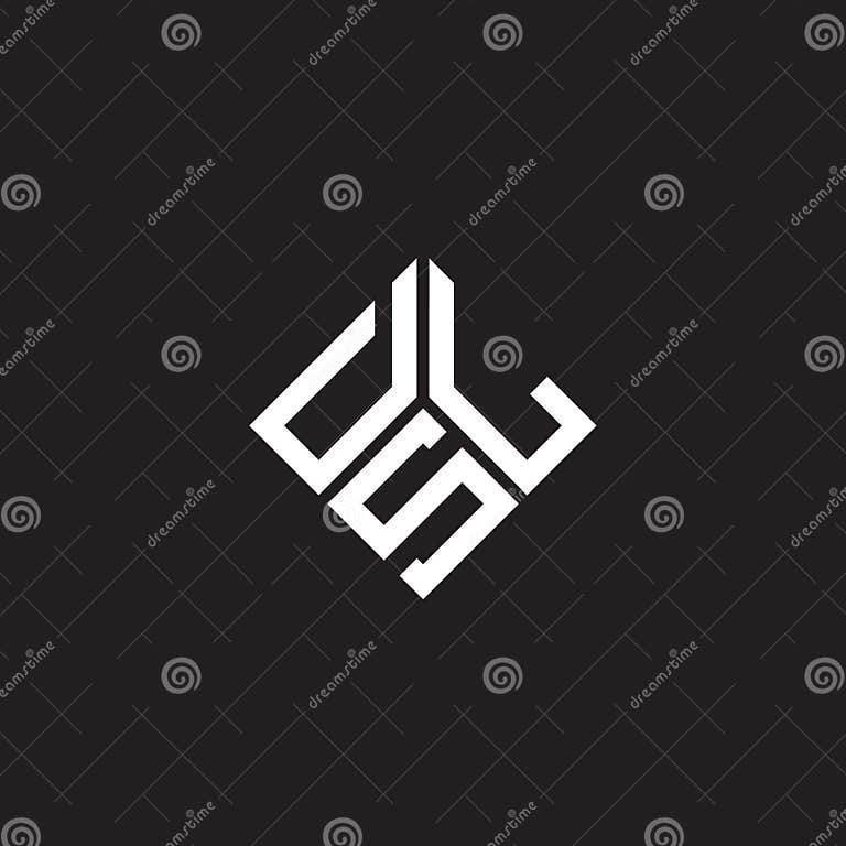 DSL Letter Logo Design on Black Background. DSL Creative Initials ...