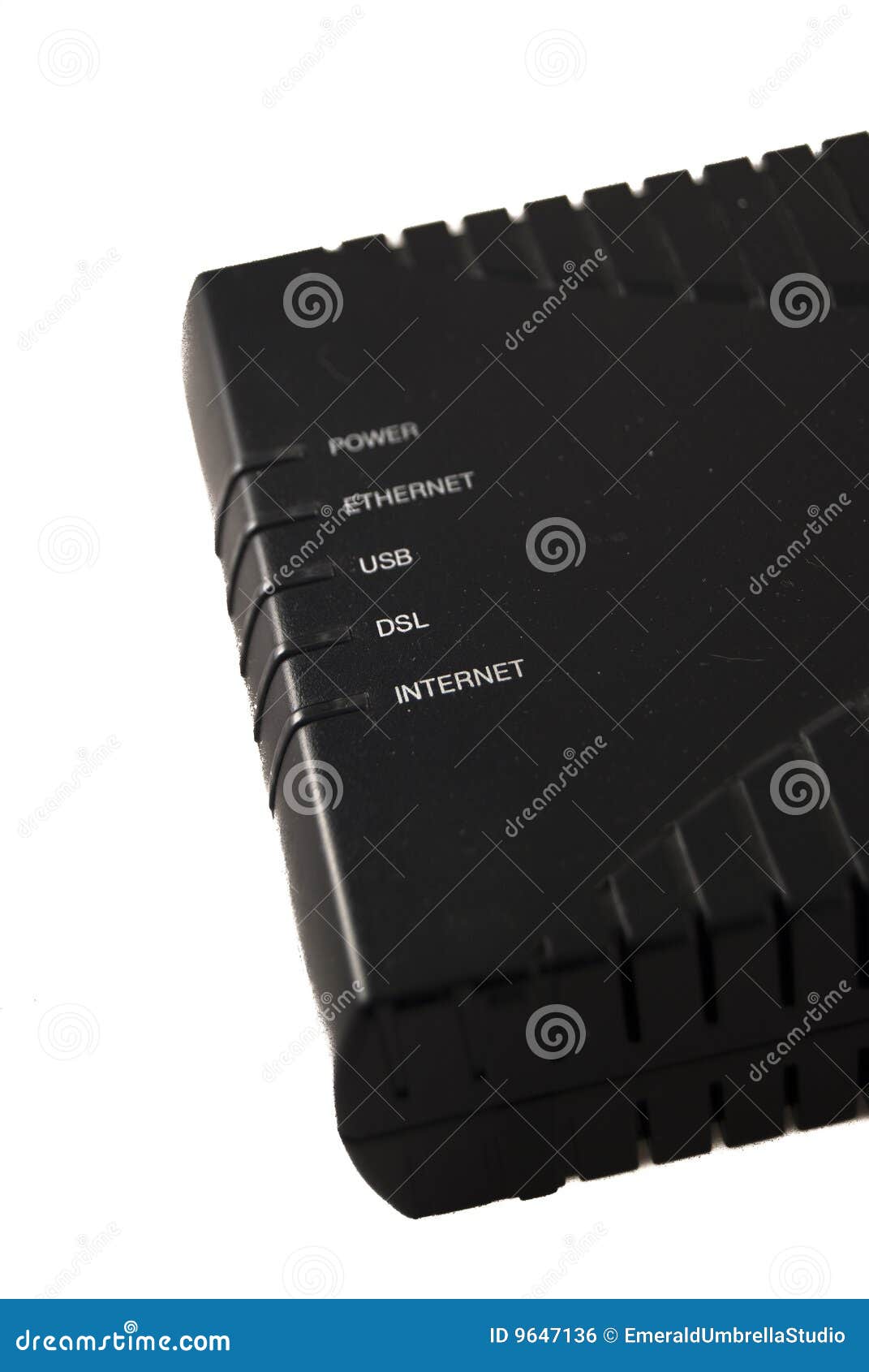 DSL Modem Isolated stock photo. Image of download, unplugged - 9647136