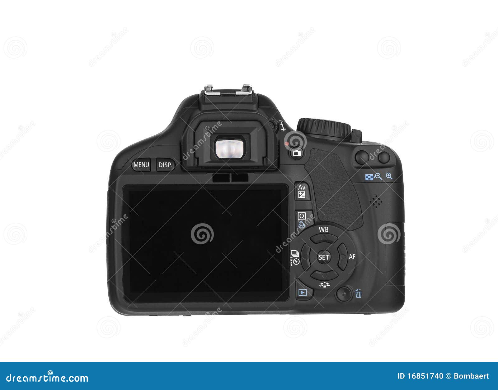 DSLR-back View (clipping Path) Stock Photo - Image of technology, lens ...
