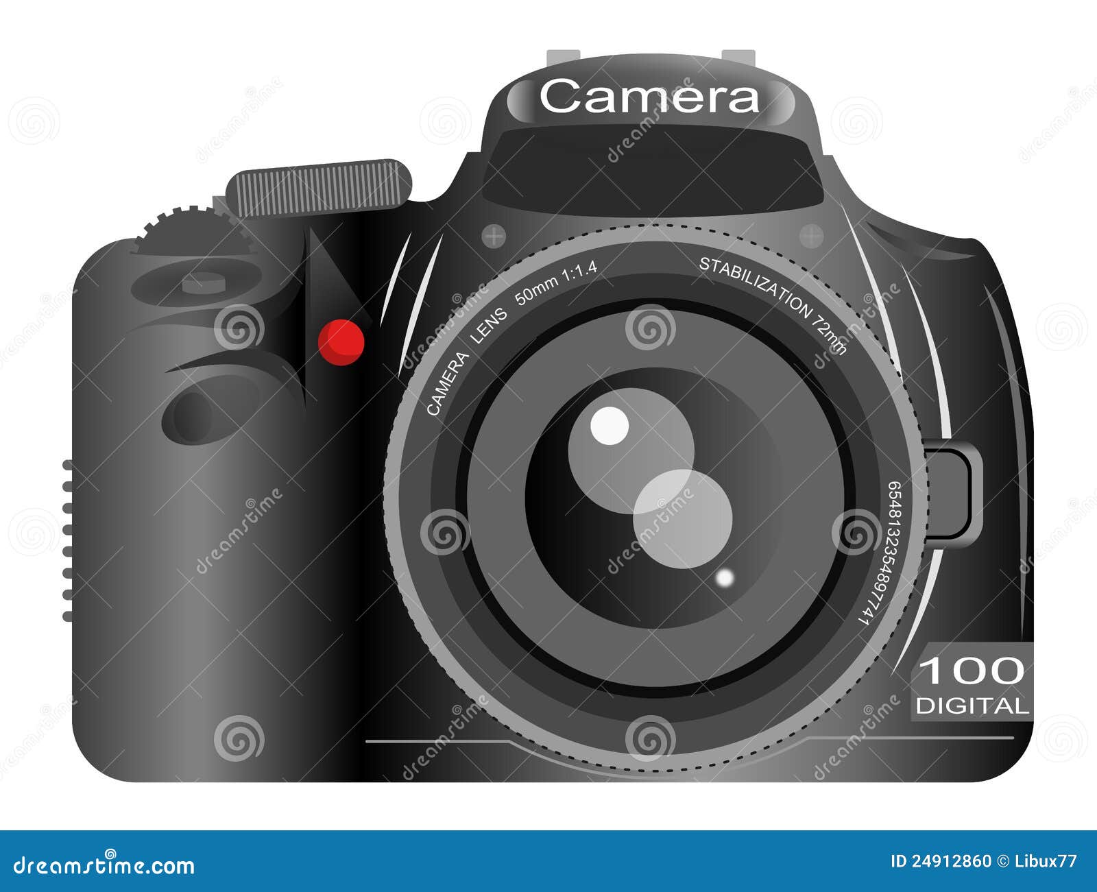 DSLR Camera Digital Vector, One Continuous Single Line Drawing ...