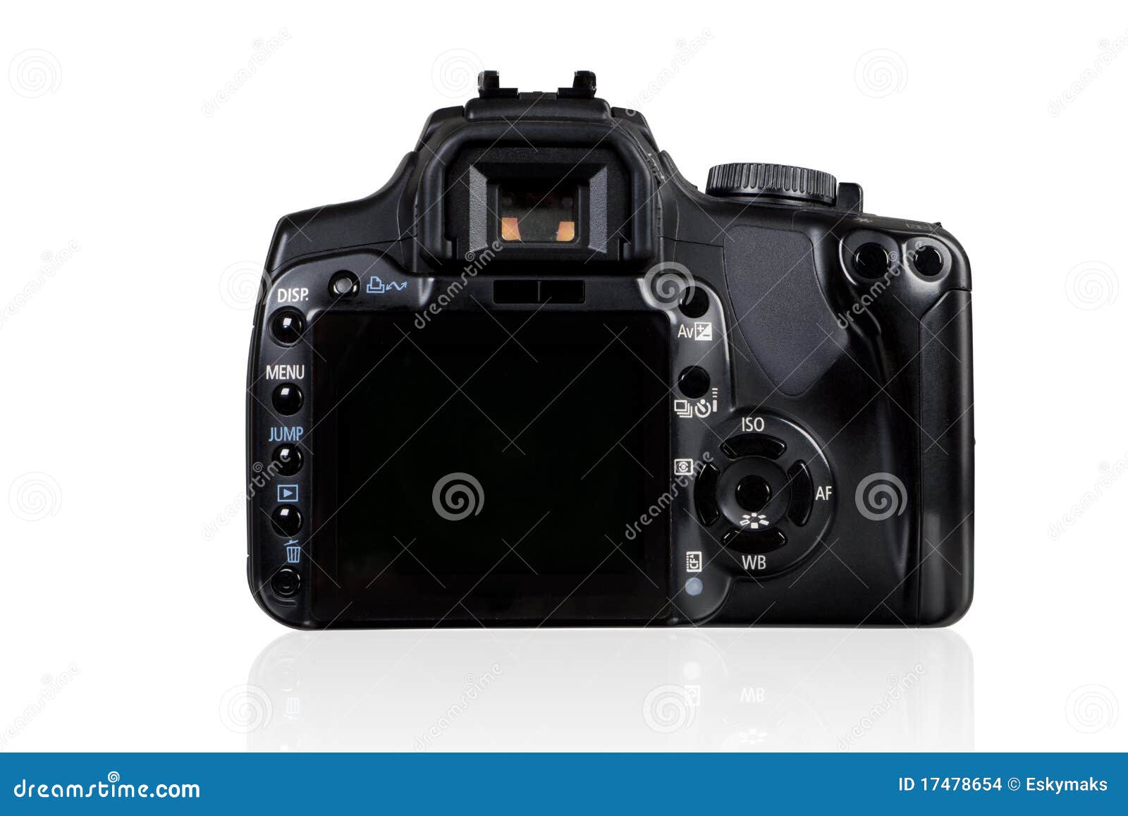 DSLR Camera - back view stock photo. Image of isolated - 17478654