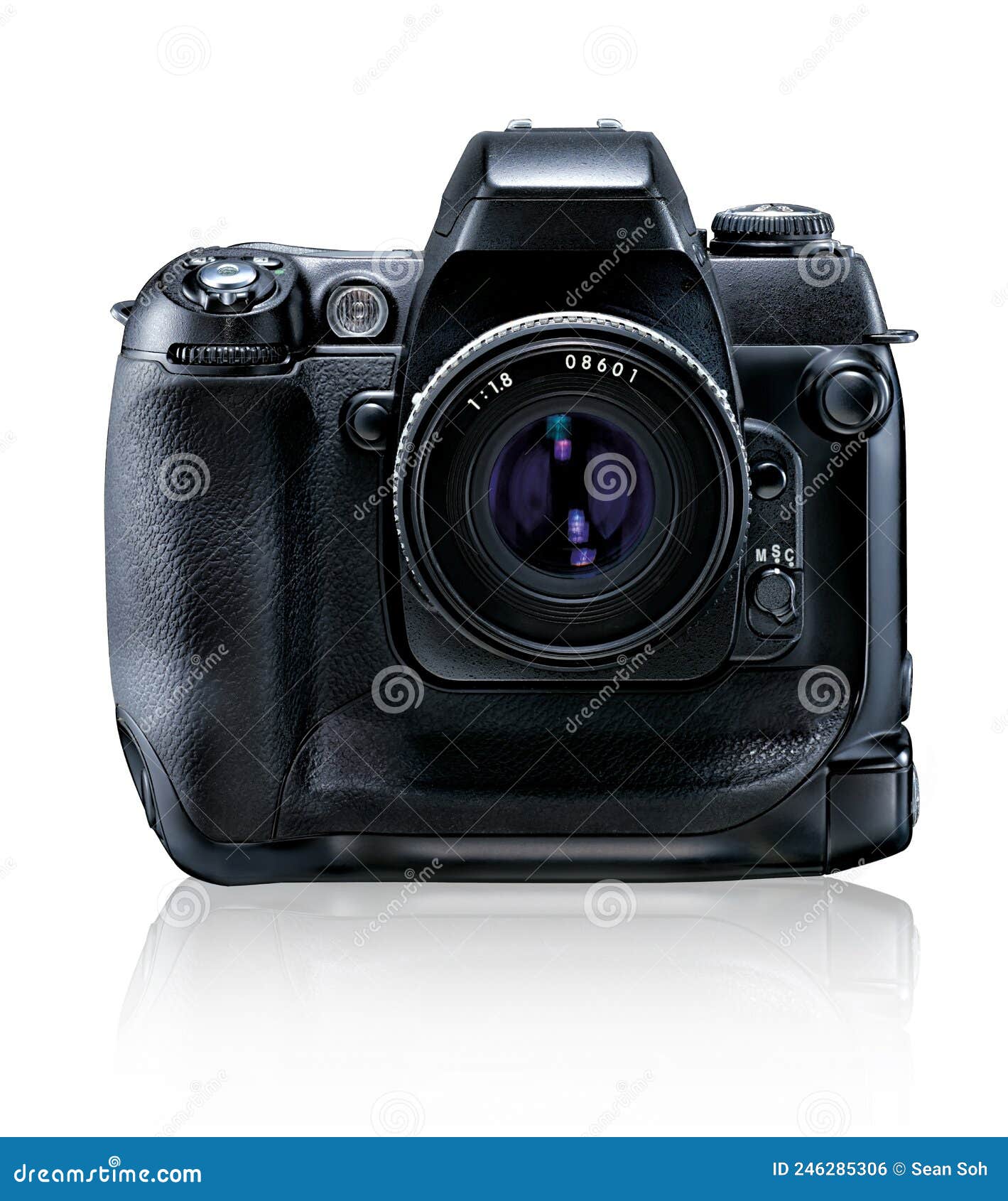 DSLR Camera Isolated 0n White Stock Photo - Image of dslr, beautiful ...