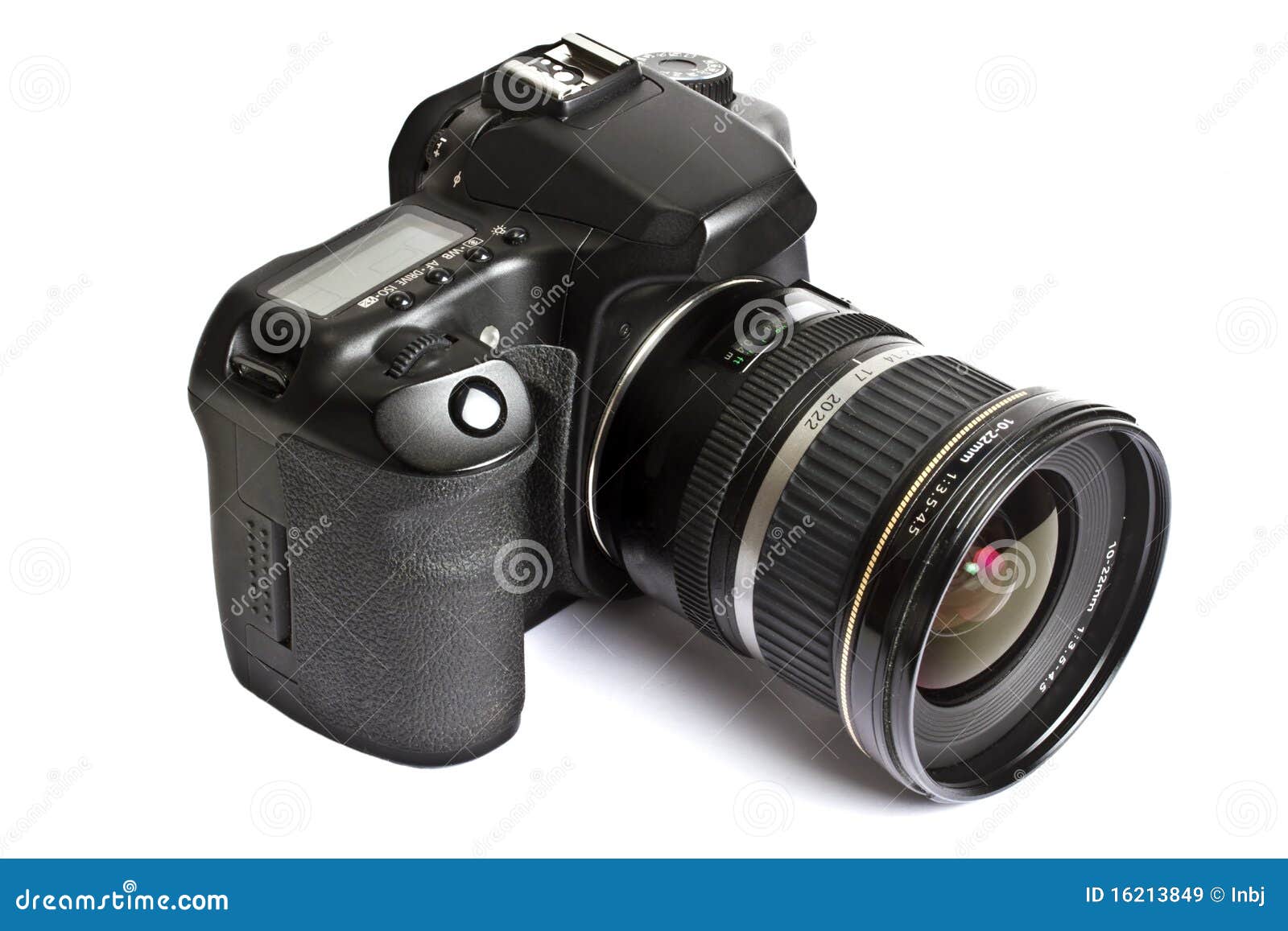 DSLR Camera Isolated on White Stock Image - Image of object ...