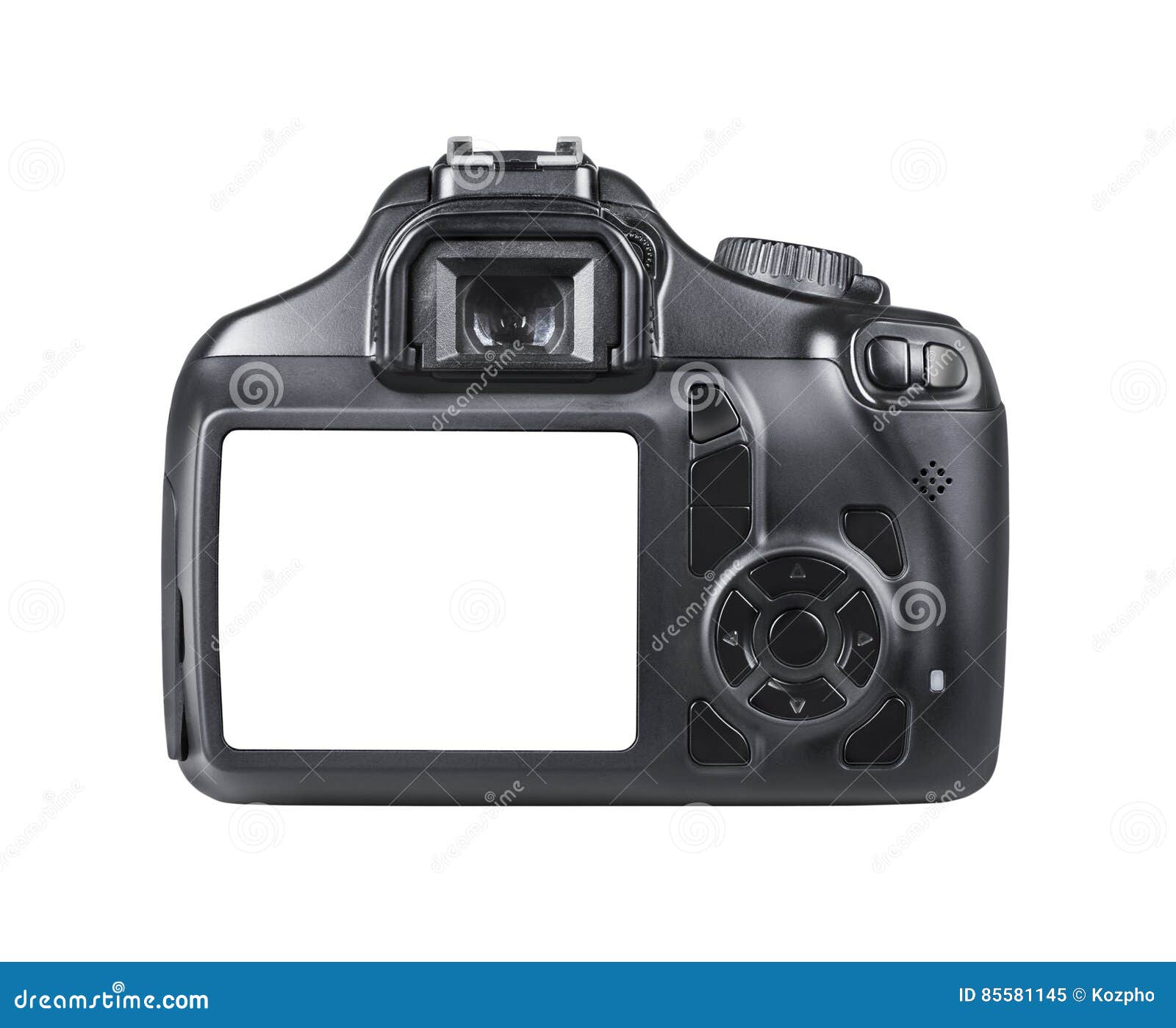 DSLR Camera Isolated on White Stock Image - Image of concept ...