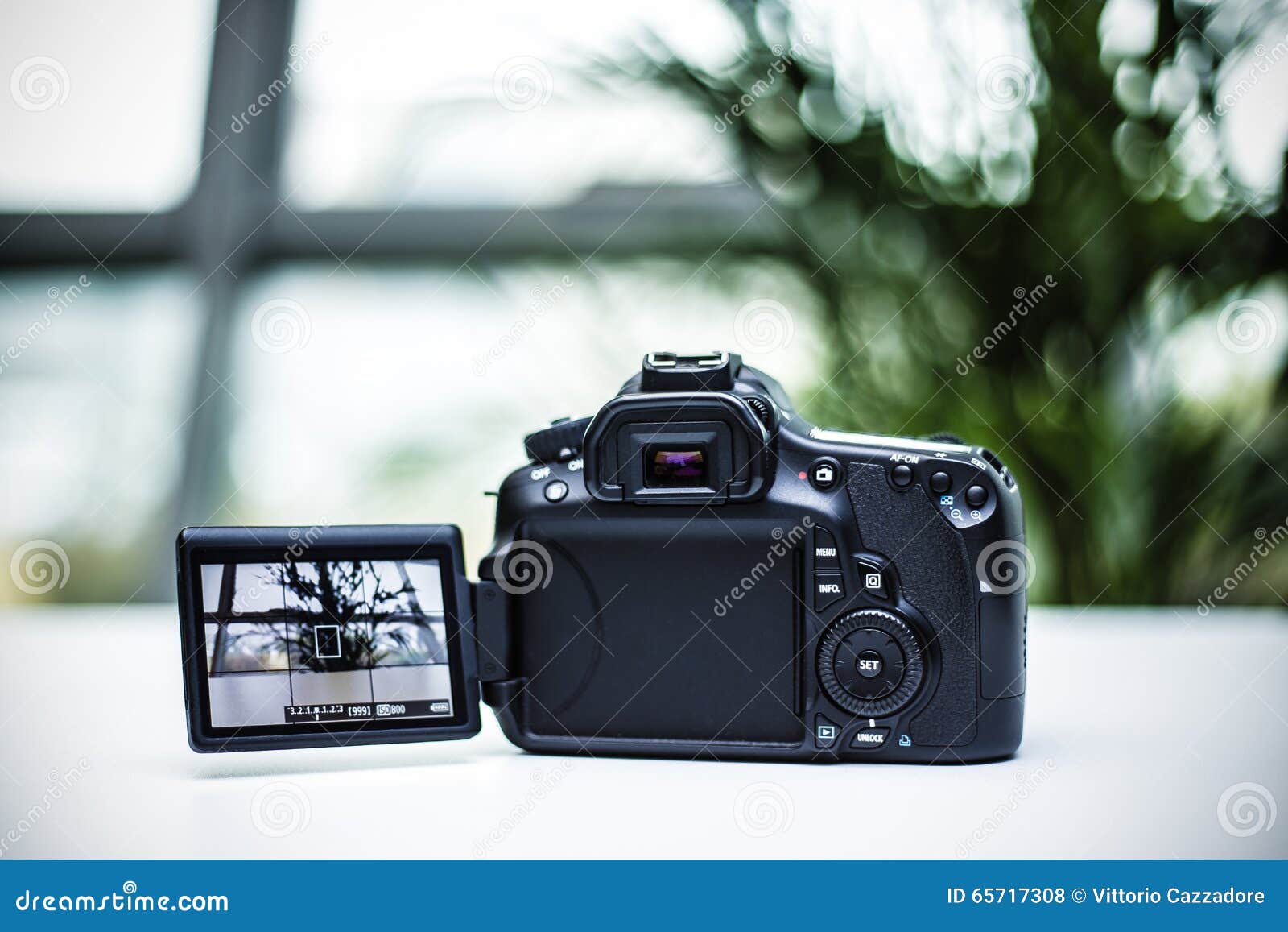 DSLR Camera with lens stock photo. Image of dslr, lens - 65717308