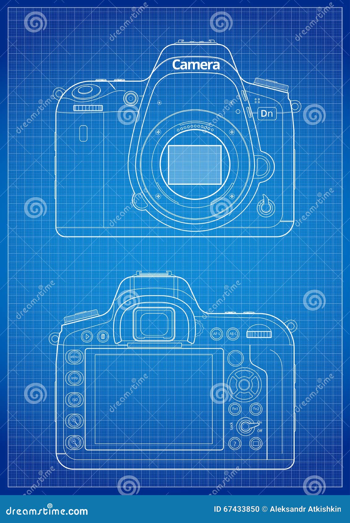 DSLR Camera Outline stock vector. Illustration of outline - 67433850
