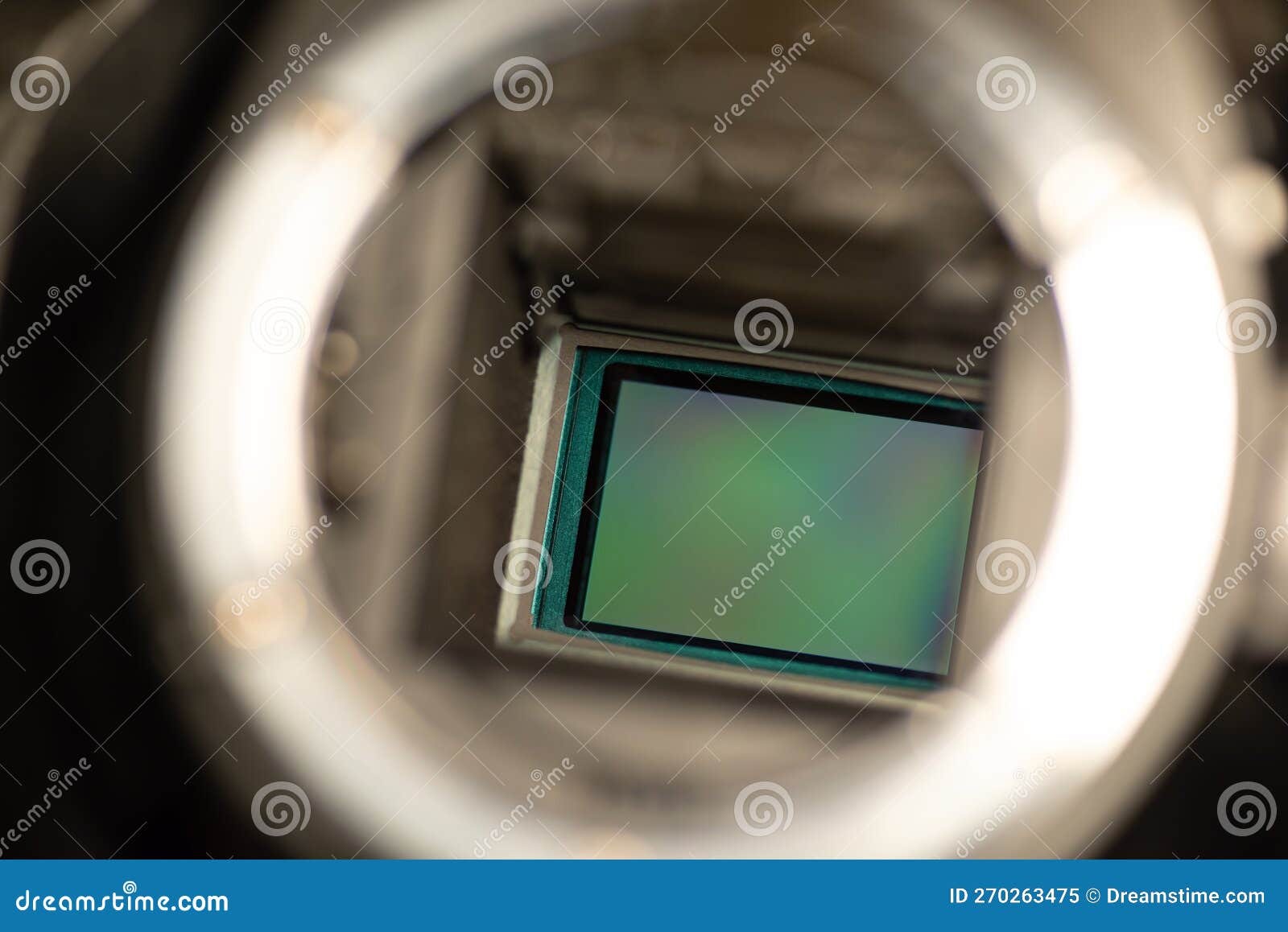 Close up of camera sensor stock image. Image of microchip - 270263475
