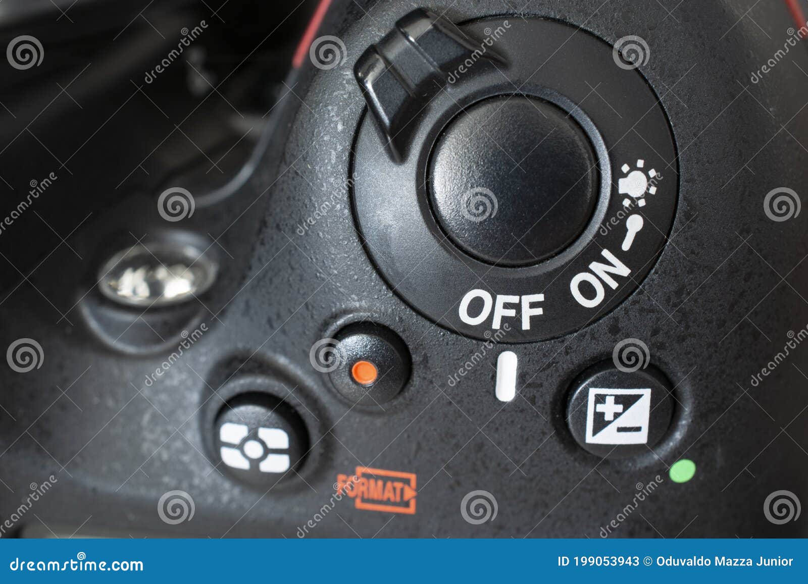 DSLR Camera Switches and Buttons Turned Off Stock Image - Image of ...